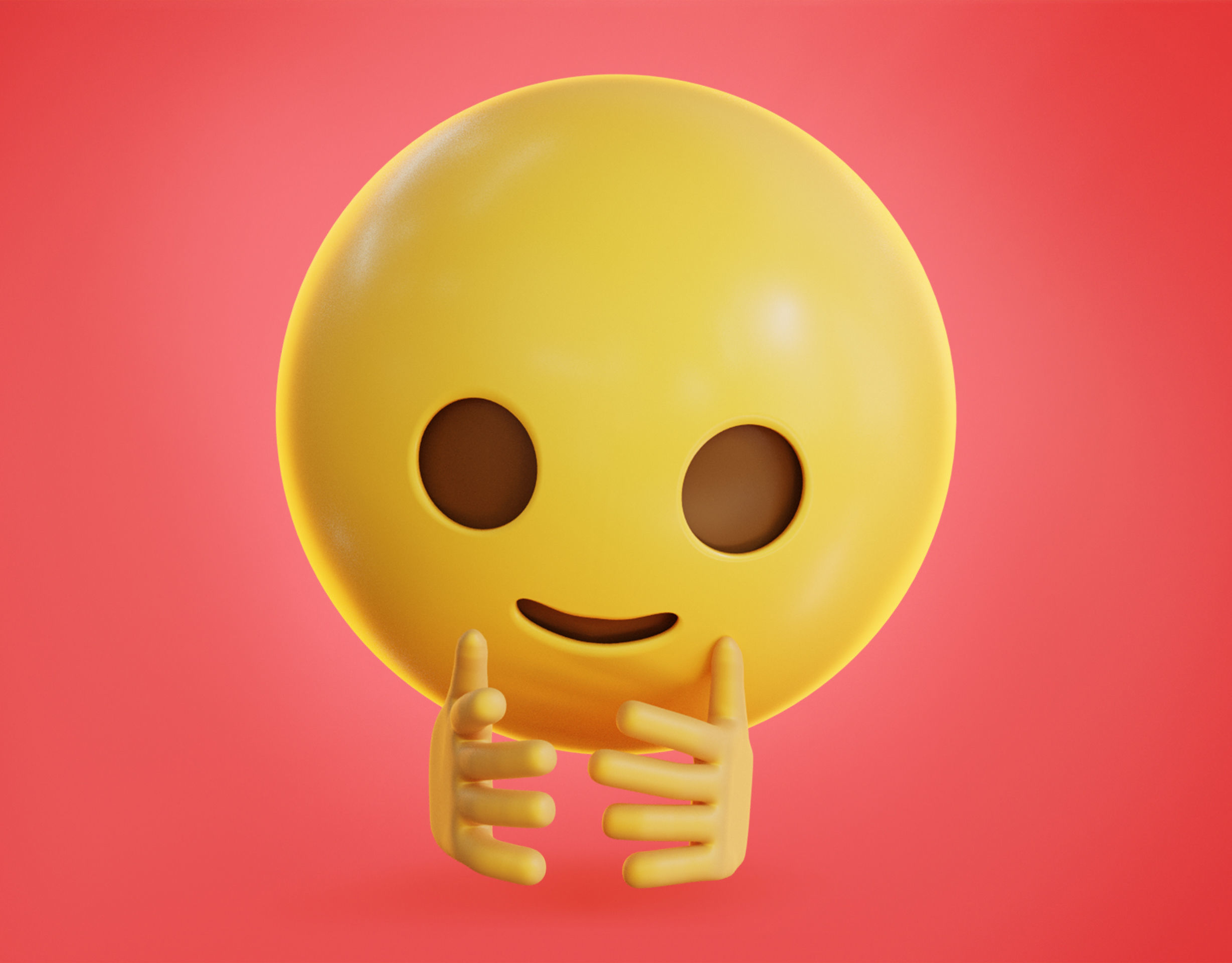 3D model Hugging face Animated Emoji VR / AR / low-poly | CGTrader