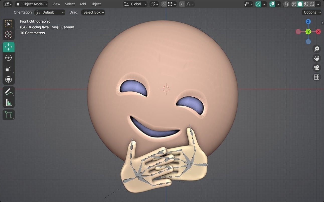3D model Hugging face Animated Emoji VR / AR / low-poly | CGTrader