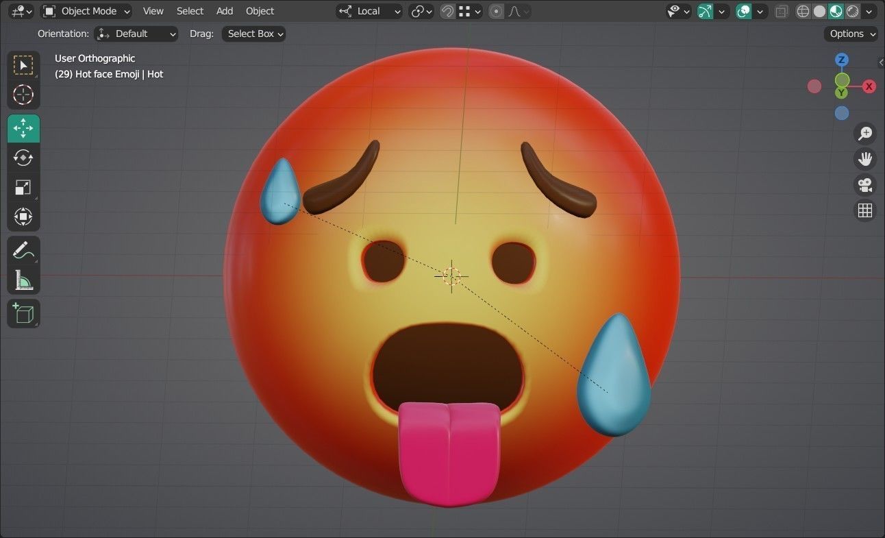 3D model Hot face Animated Emoji VR / AR / low-poly | CGTrader