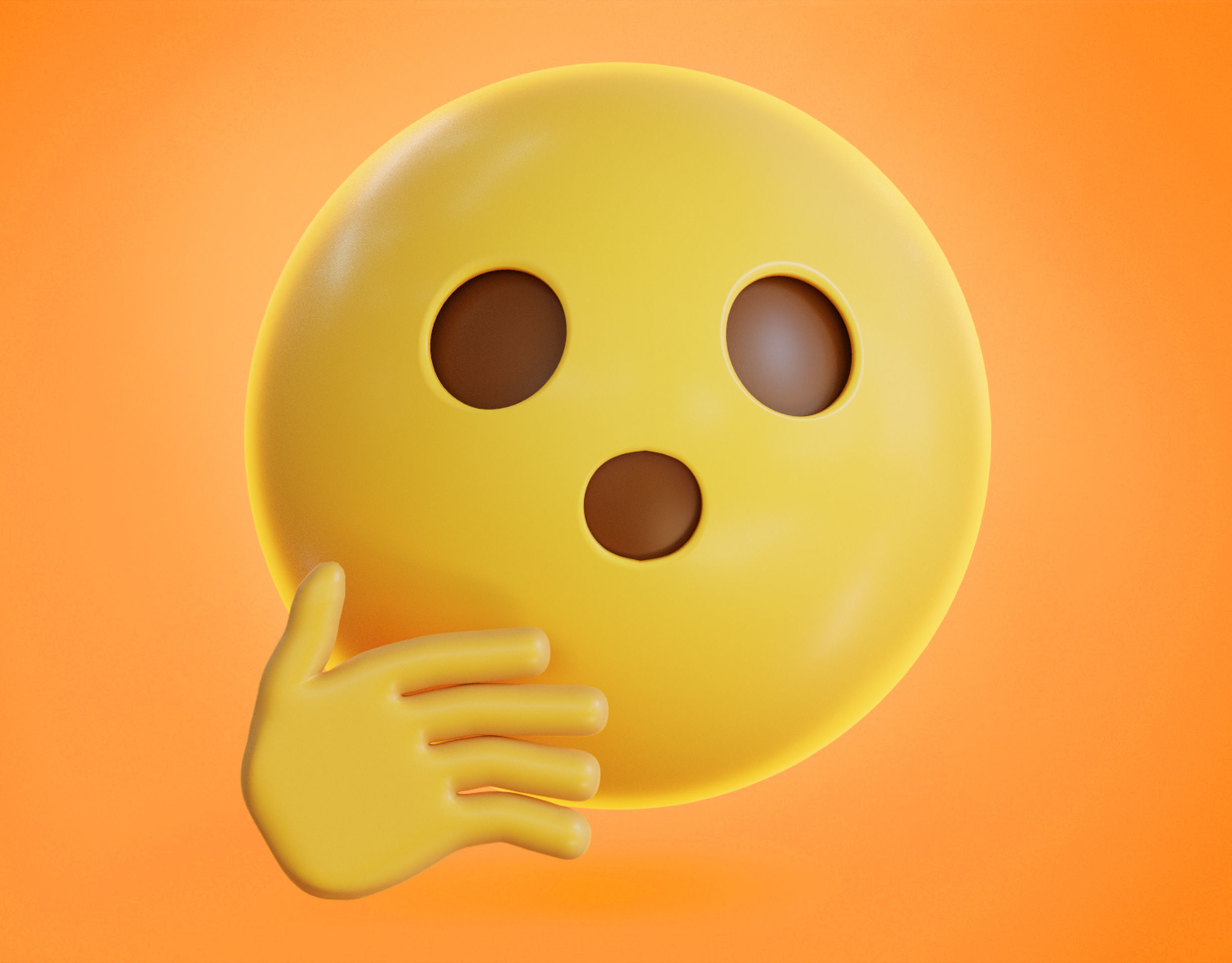 3D model Hand over Mouth Animated Emoji VR / AR / low-poly | CGTrader