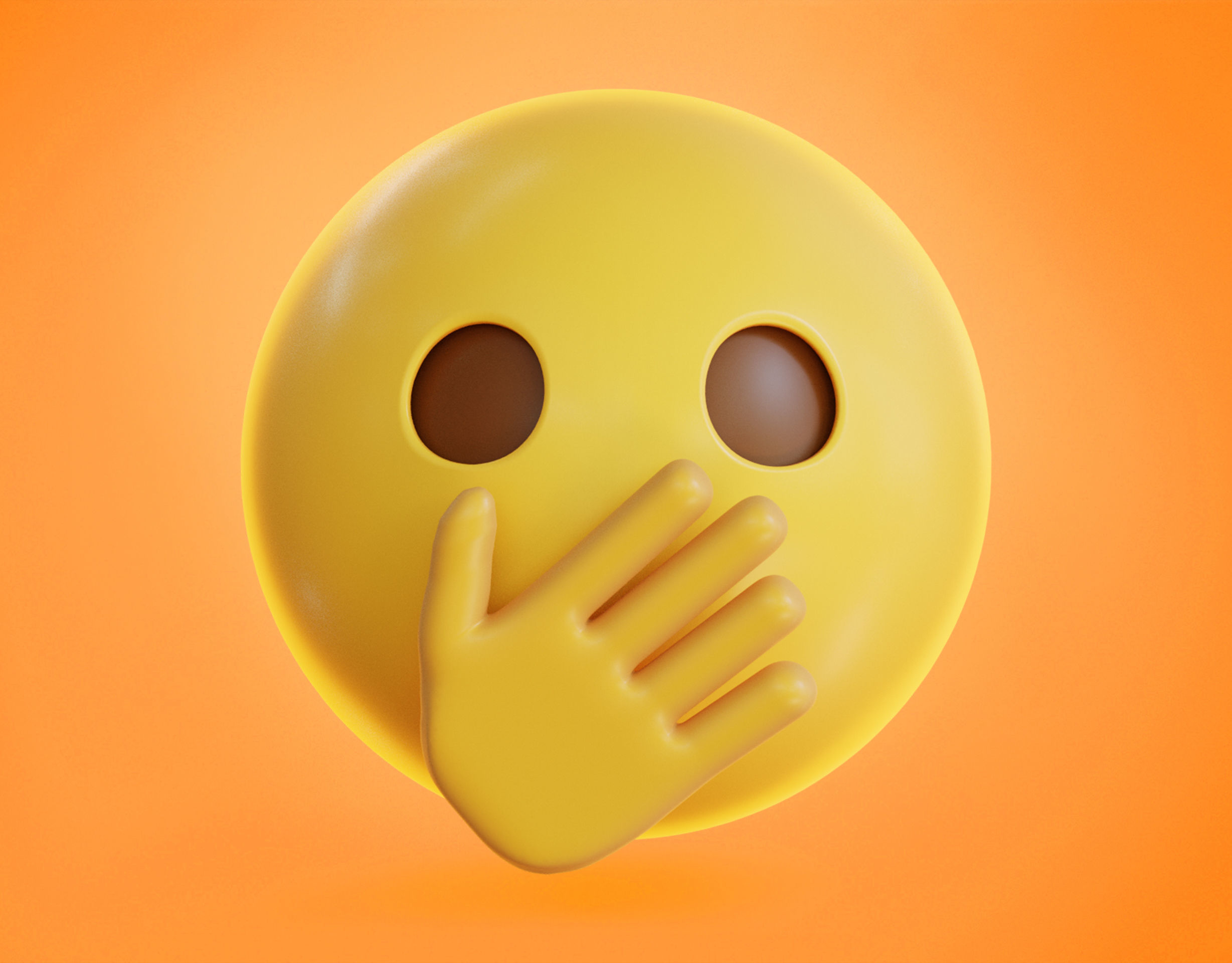 3D model Hand over Mouth Animated Emoji VR / AR / low-poly | CGTrader