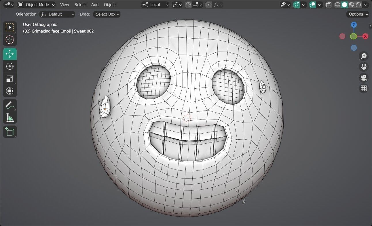 3D model Grimacing face Animated Emoji VR / AR / low-poly | CGTrader