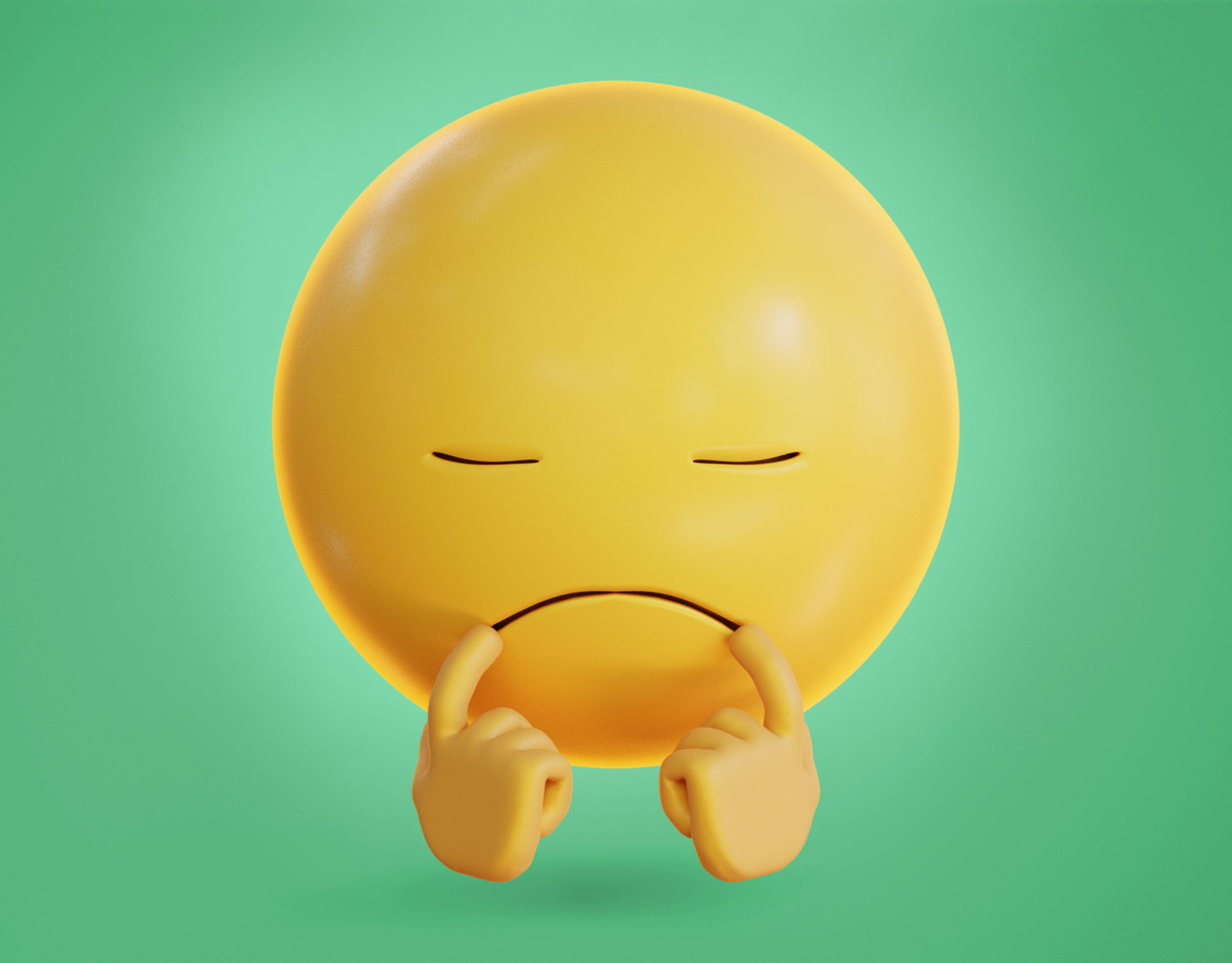 3D model Fake a Smile Animated Emoji VR / AR / low-poly | CGTrader