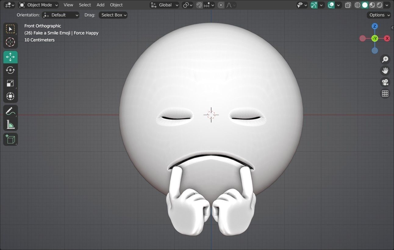 3D model Fake a Smile Animated Emoji VR / AR / low-poly | CGTrader