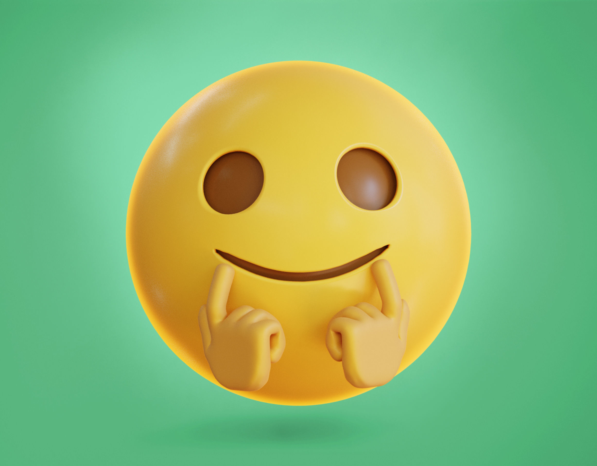 3D model Fake a Smile Animated Emoji VR / AR / low-poly | CGTrader