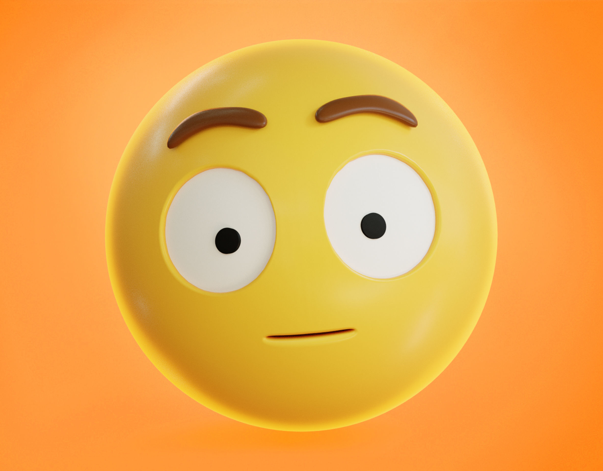 3D model Face with Open Eyes Animated Emoji VR / AR / low-poly | CGTrader