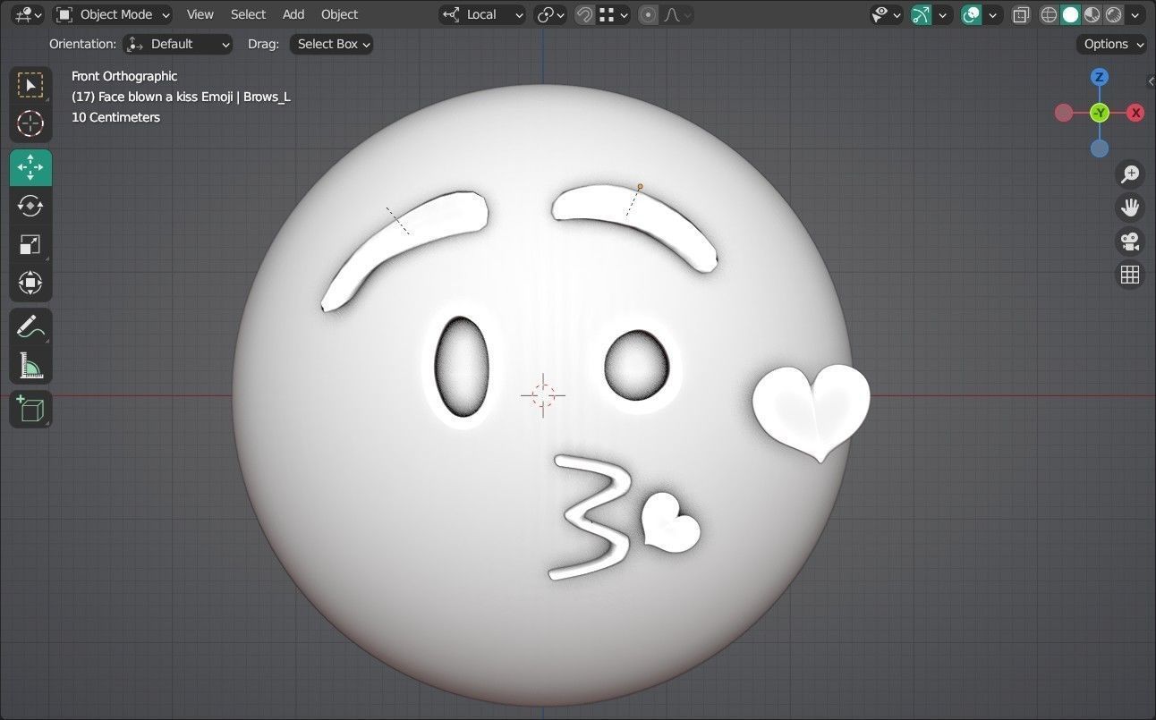 3D model Face blown a kiss Animated Emoji VR / AR / low-poly | CGTrader