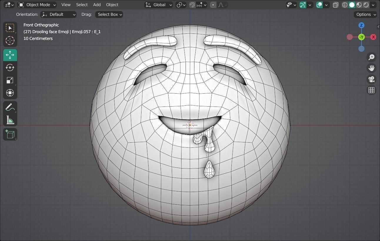 3D model Drooling face Animated Emoji VR / AR / low-poly | CGTrader