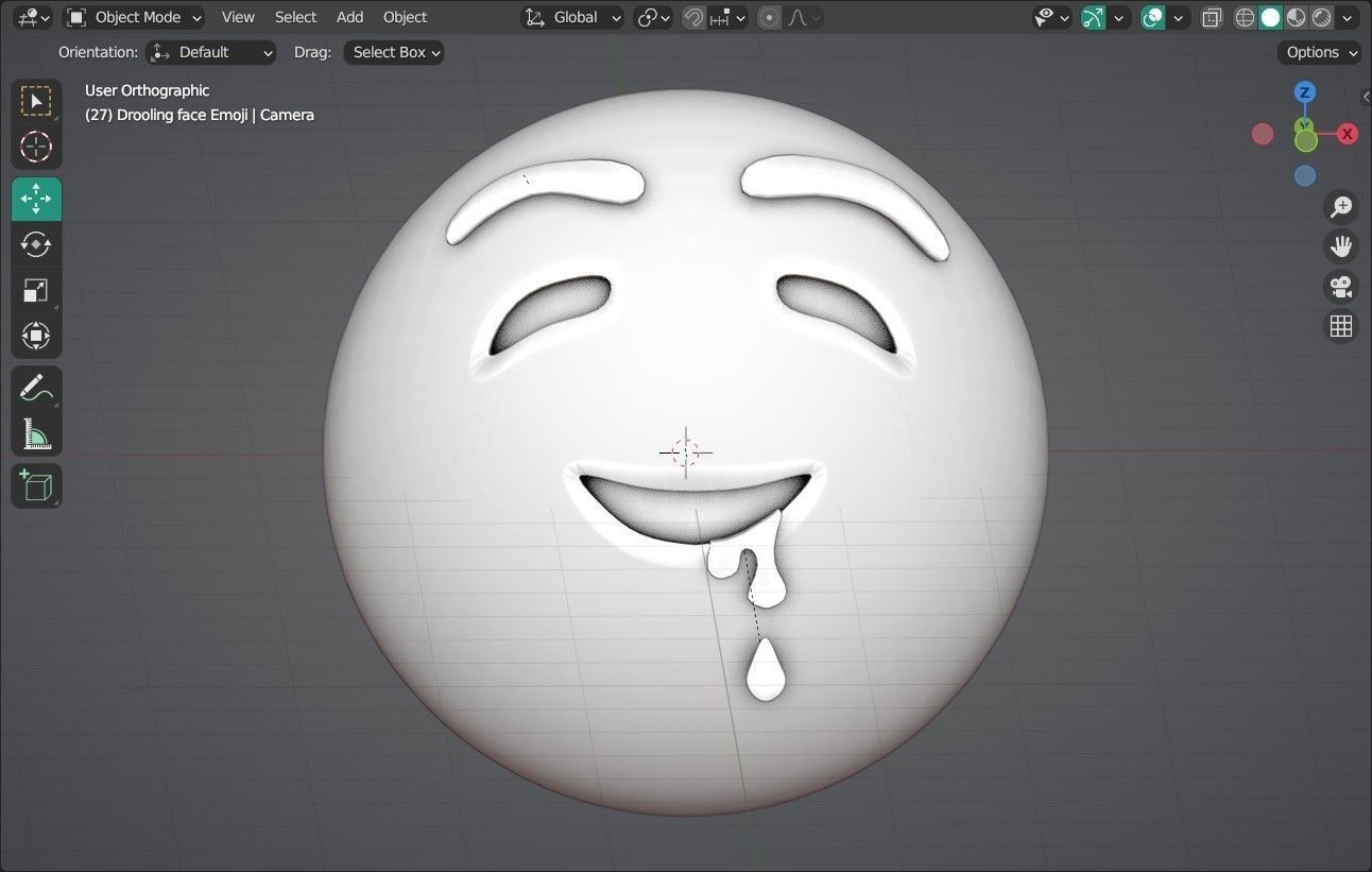 3D model Drooling face Animated Emoji VR / AR / low-poly | CGTrader