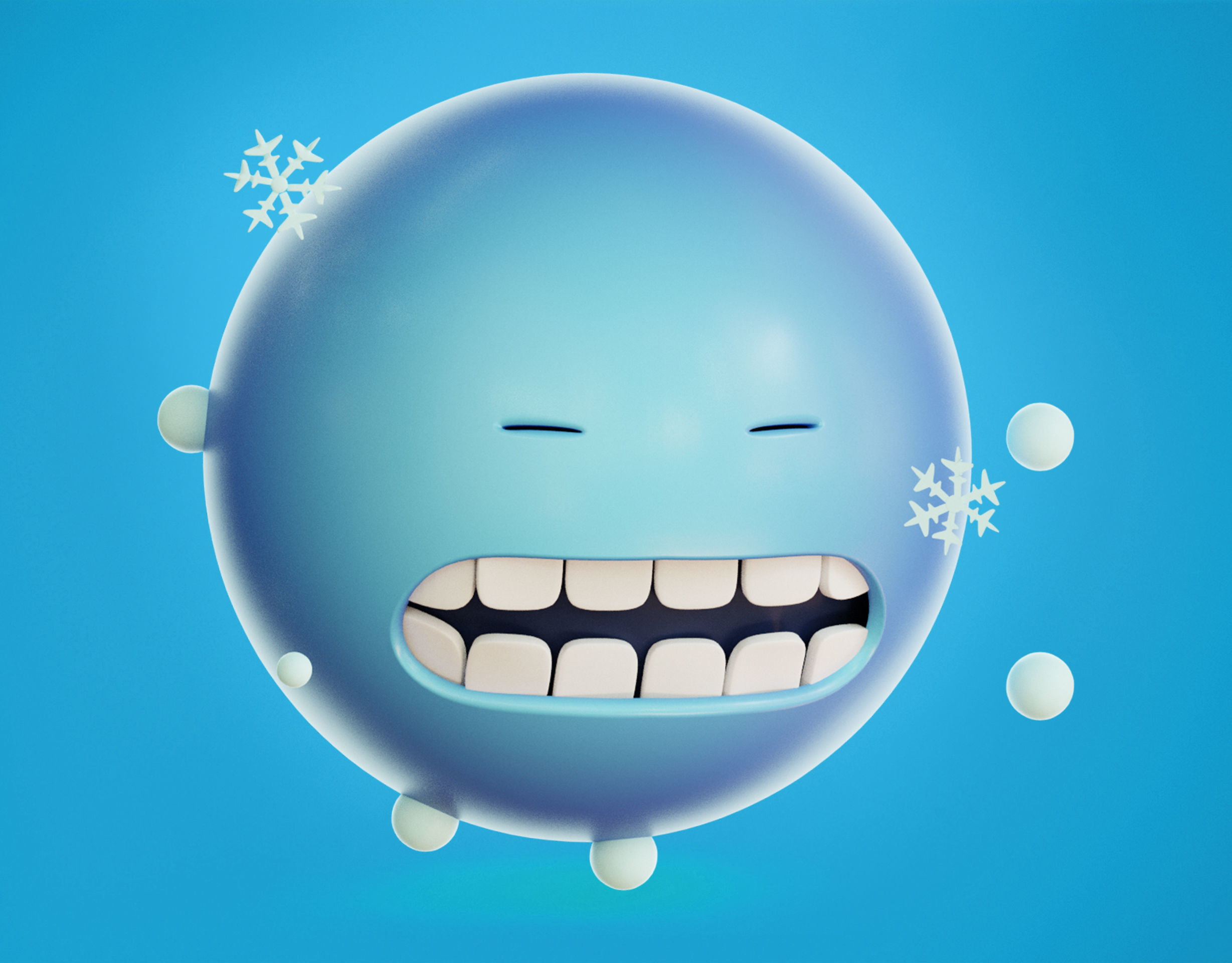 3D model Cold face Animated Emoji VR / AR / low-poly | CGTrader