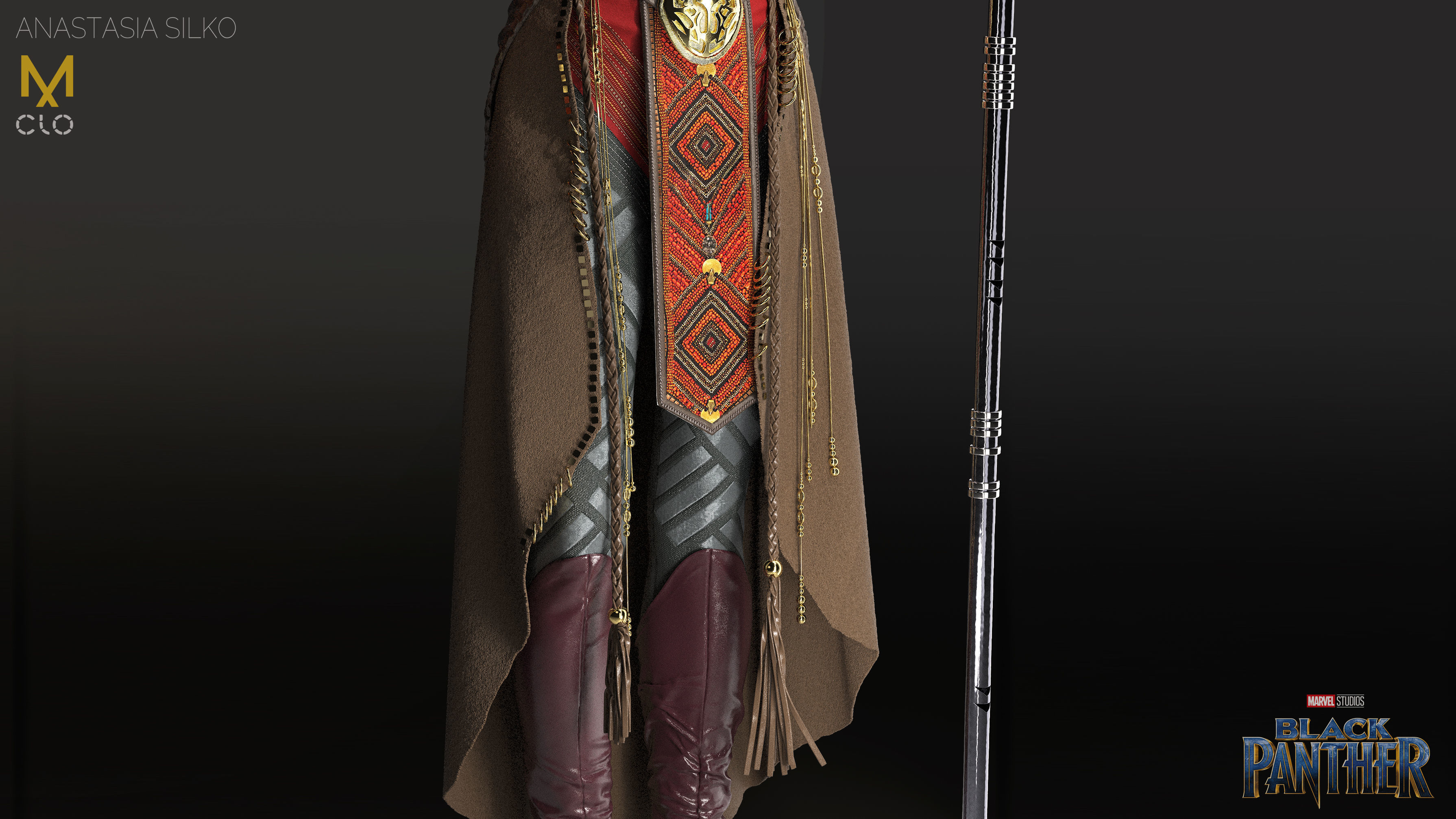 Okoye costume Wakanda Forever Black Panther MD PROJECT AND OBJ 3D model ...
