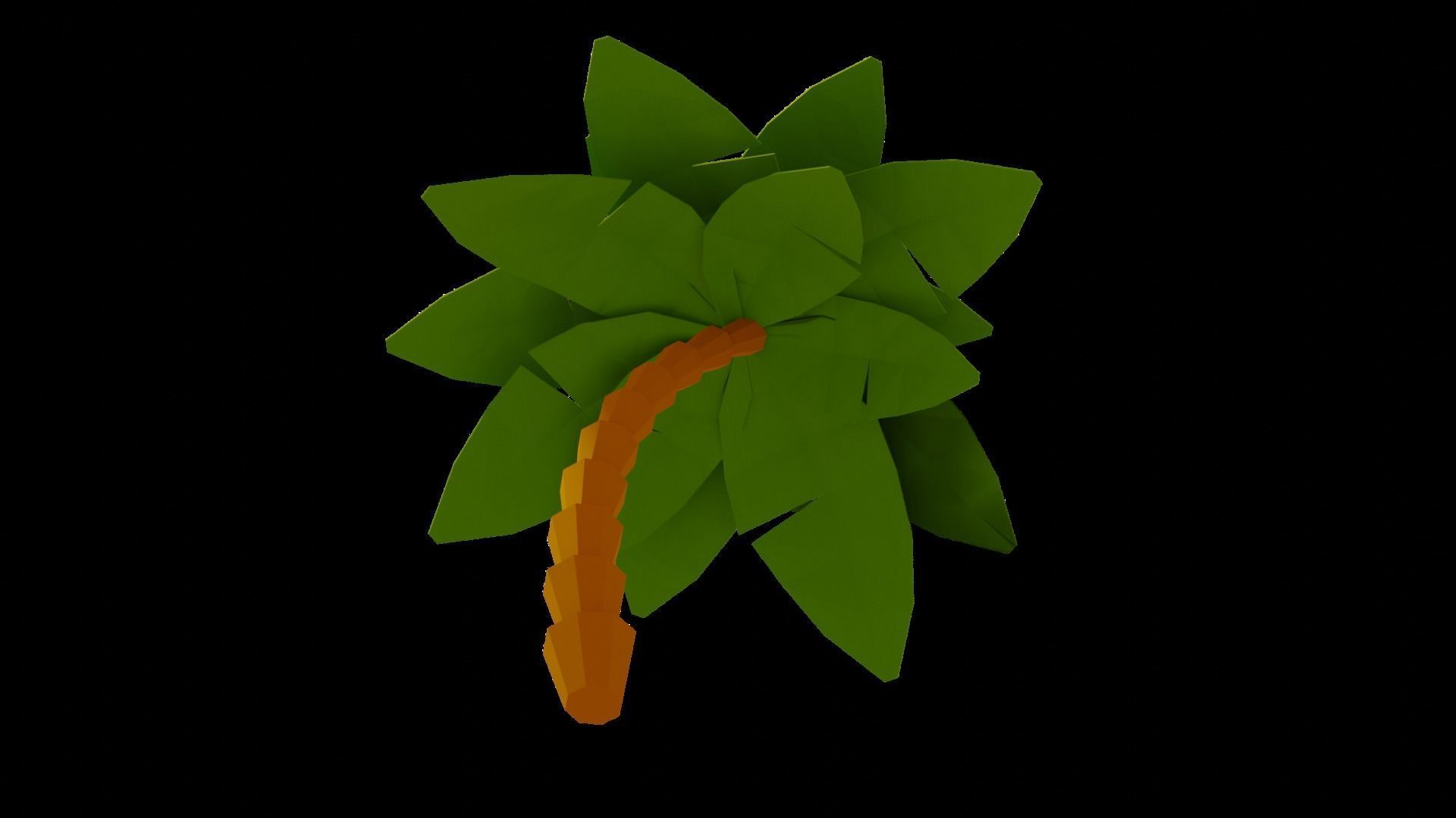 Stylized low poly Palm Tree 3D model | CGTrader