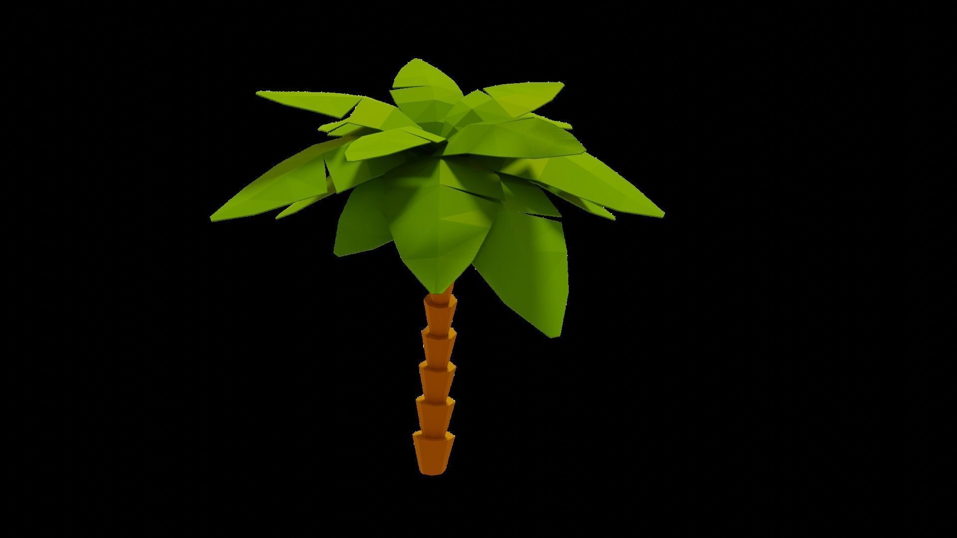 Stylized low poly Palm Tree 3D model | CGTrader