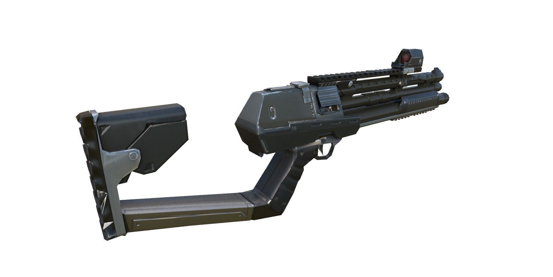 Laser 3d gun 3D model | CGTrader
