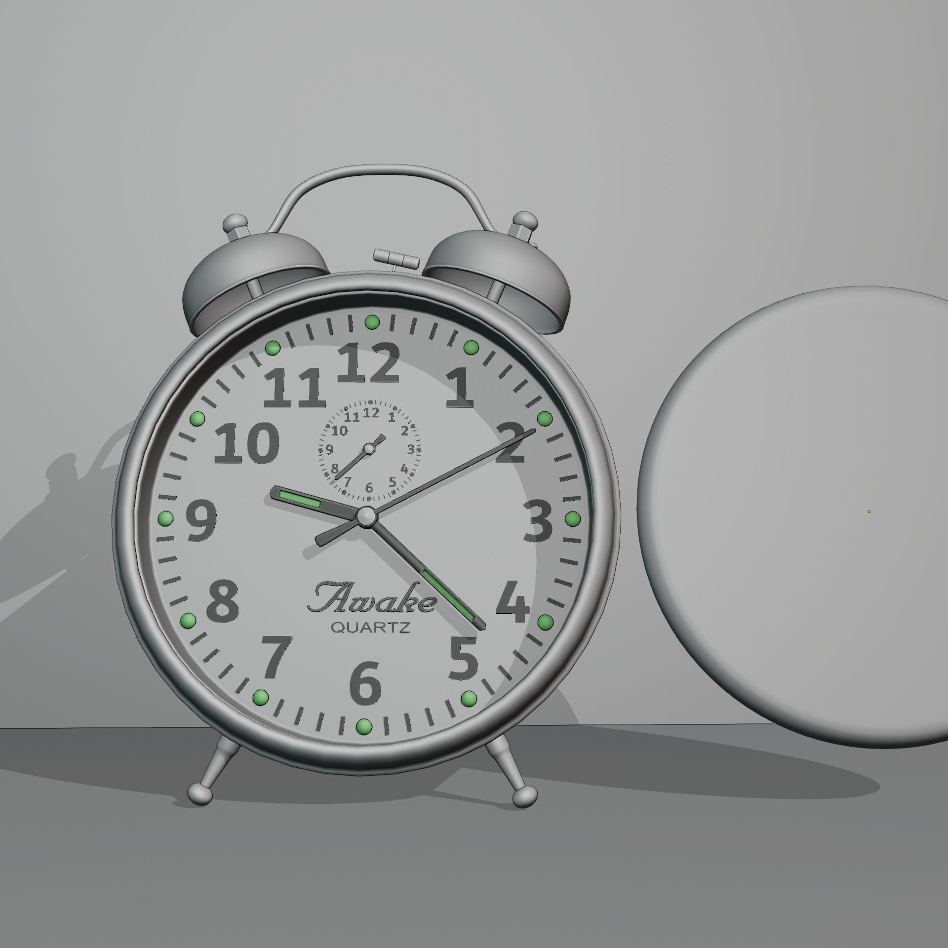 Alarm clock with illumination 3D model | CGTrader