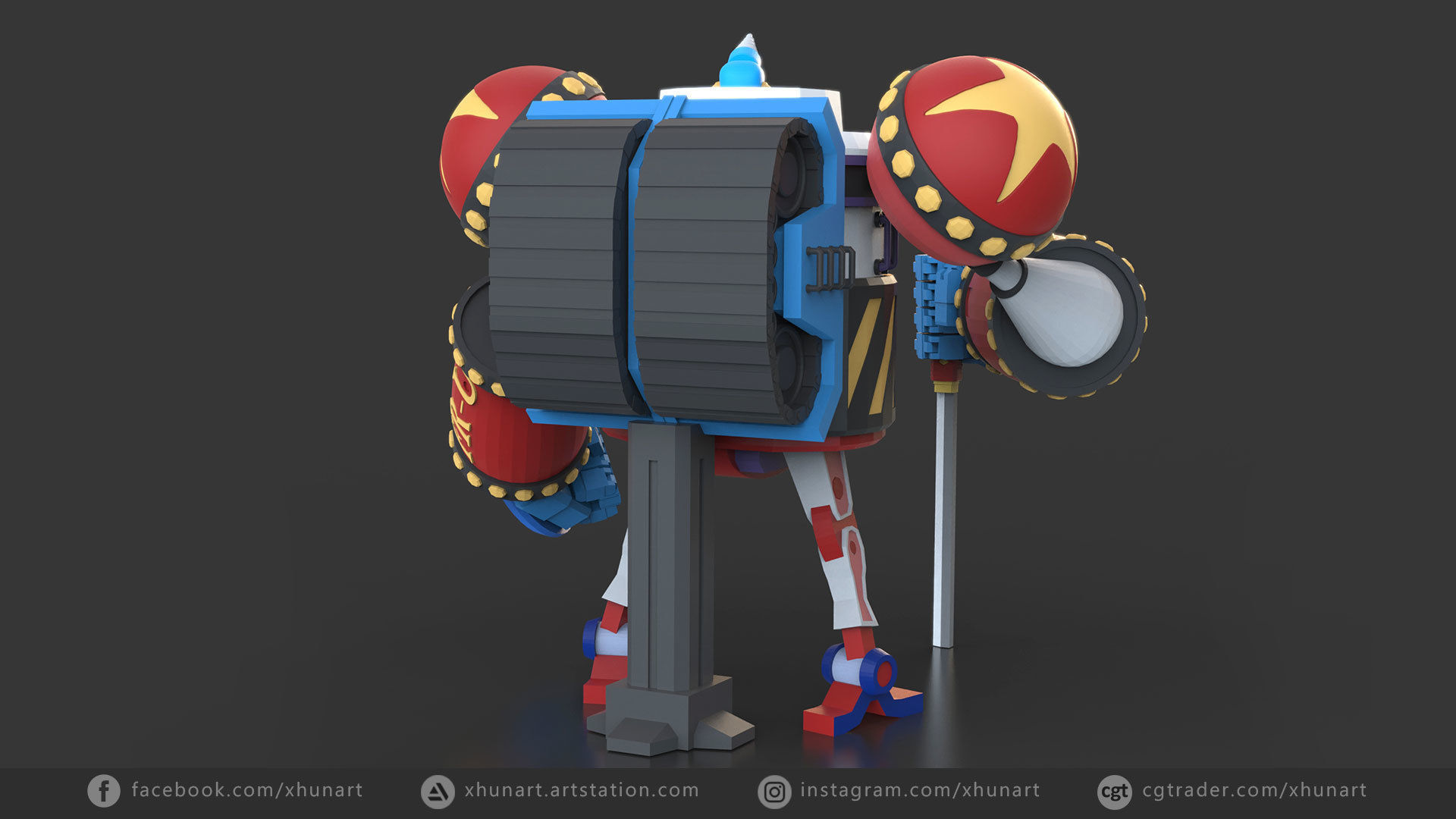 General Franky One Piece STL 3D model 3D printable | CGTrader
