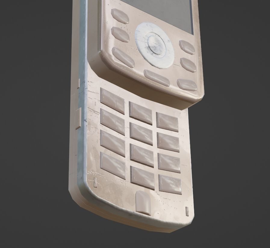 3D model Japanese Old Slide Cell Phone VR / AR / low-poly | CGTrader