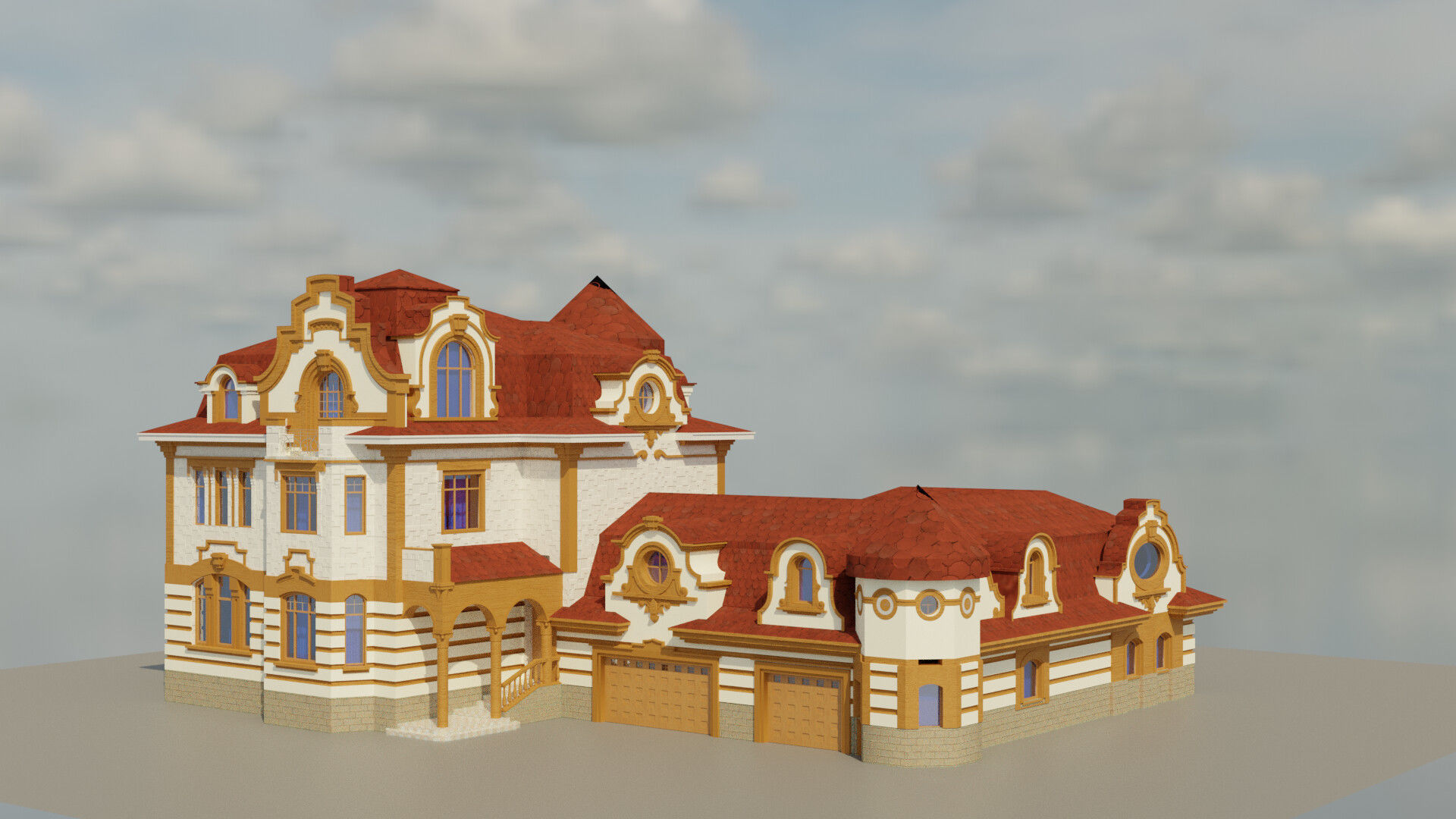 London style PBR House free VR / AR / low-poly 3D model | CGTrader