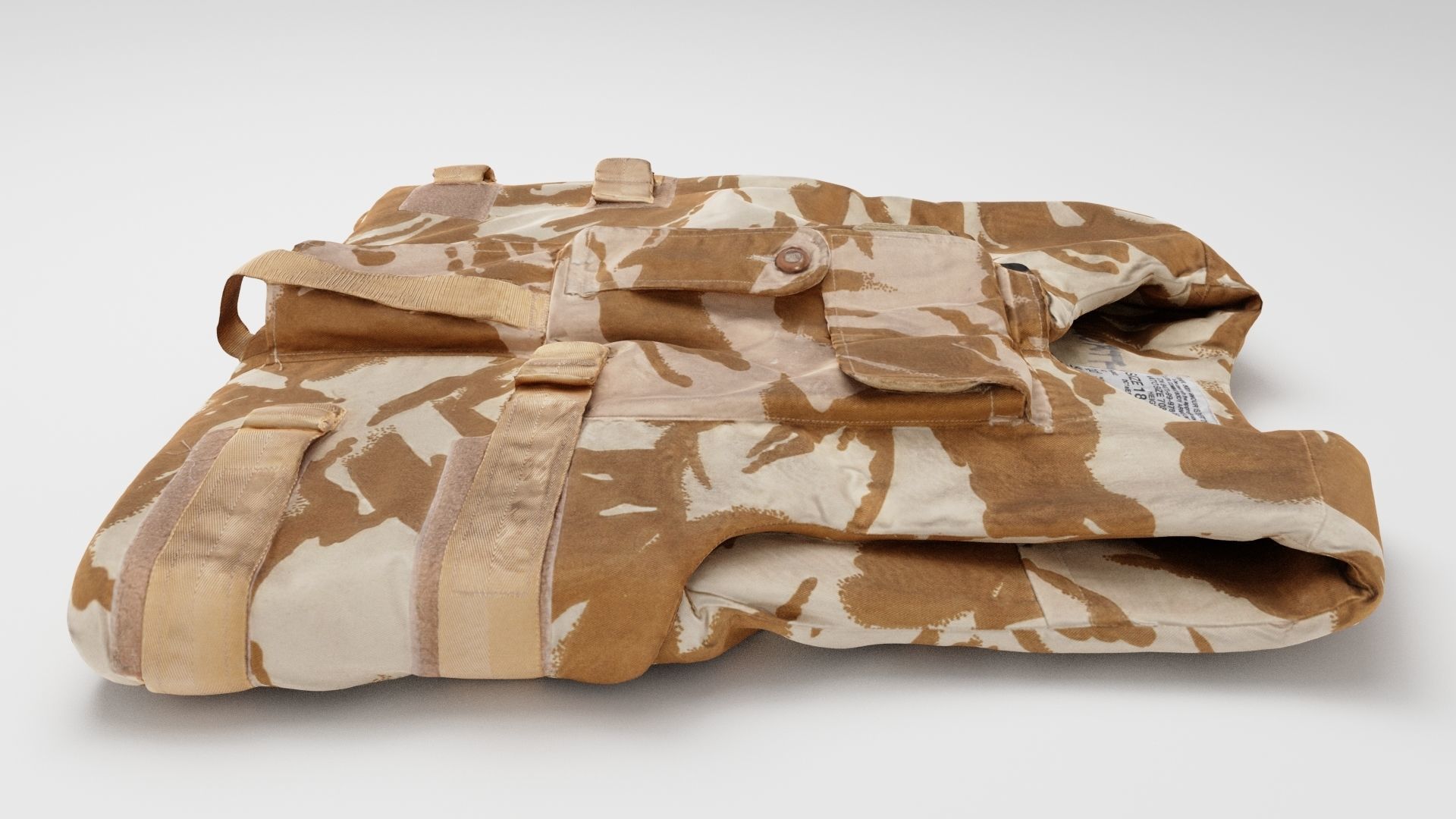 Military soft armour armor NATO vest camouflage uniform 3D model | CGTrader