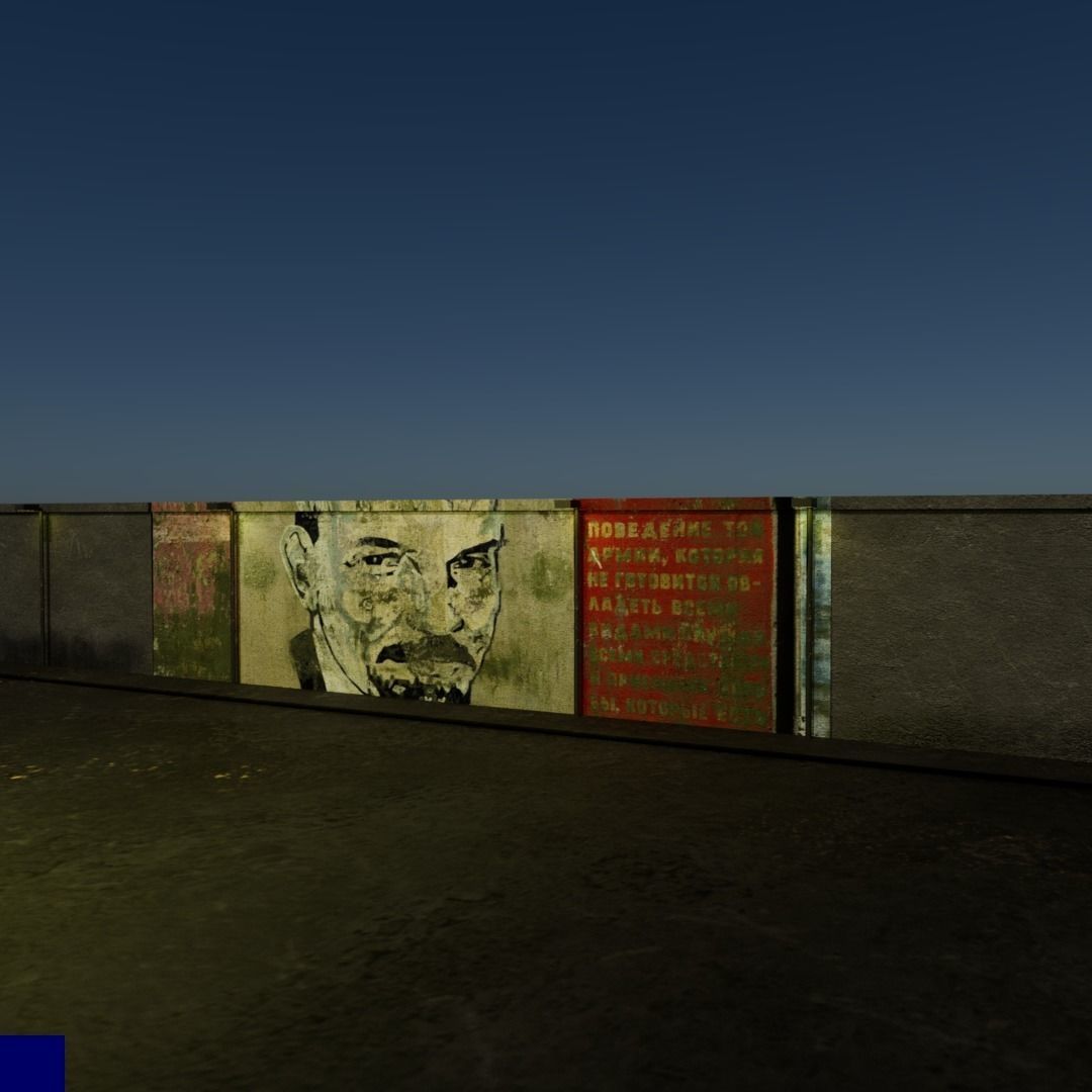 3D model Soviet union street VR / AR / low-poly | CGTrader
