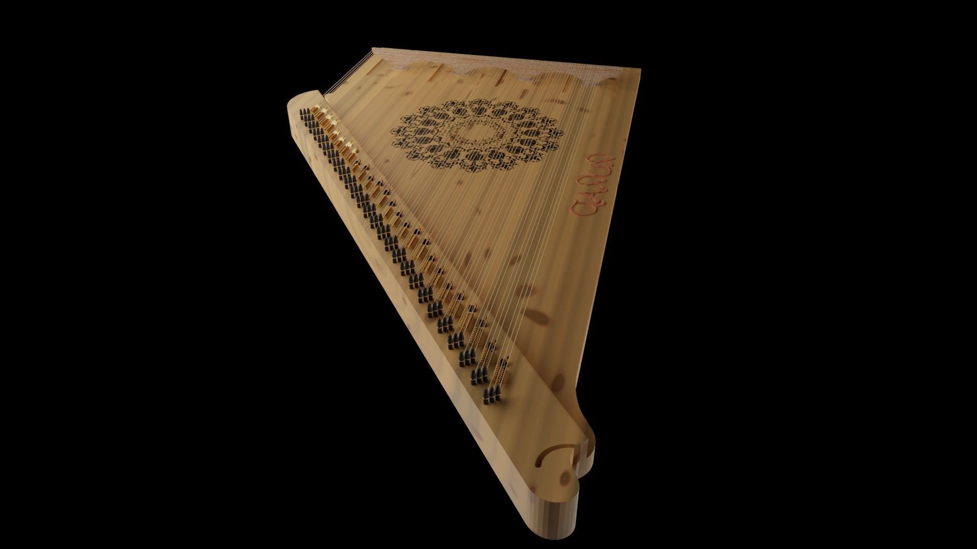 3D model Qanun Instrument VR / AR / low-poly | CGTrader