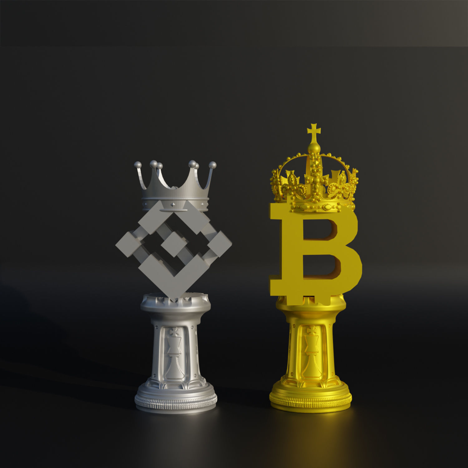 Crypto Coin Figure Chess Set - 18 Different Crypto Coin 3D model 3D ...