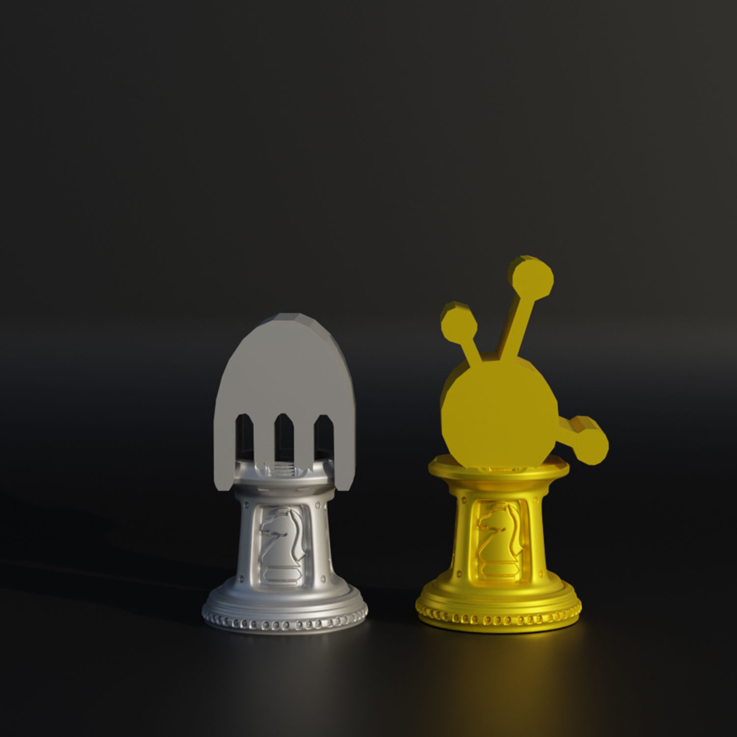 Crypto Coin Figure Chess Set - 18 Different Crypto Coin 3D model 3D ...