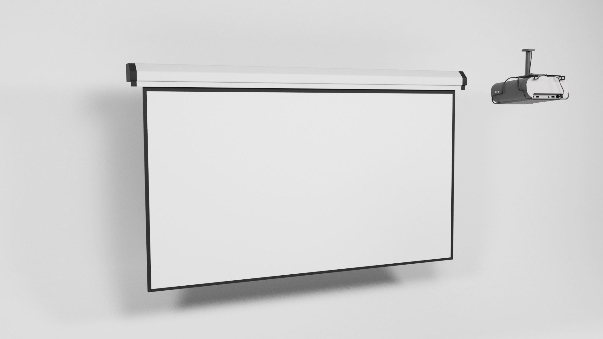 3D model Proyector screen VR / AR / low-poly | CGTrader