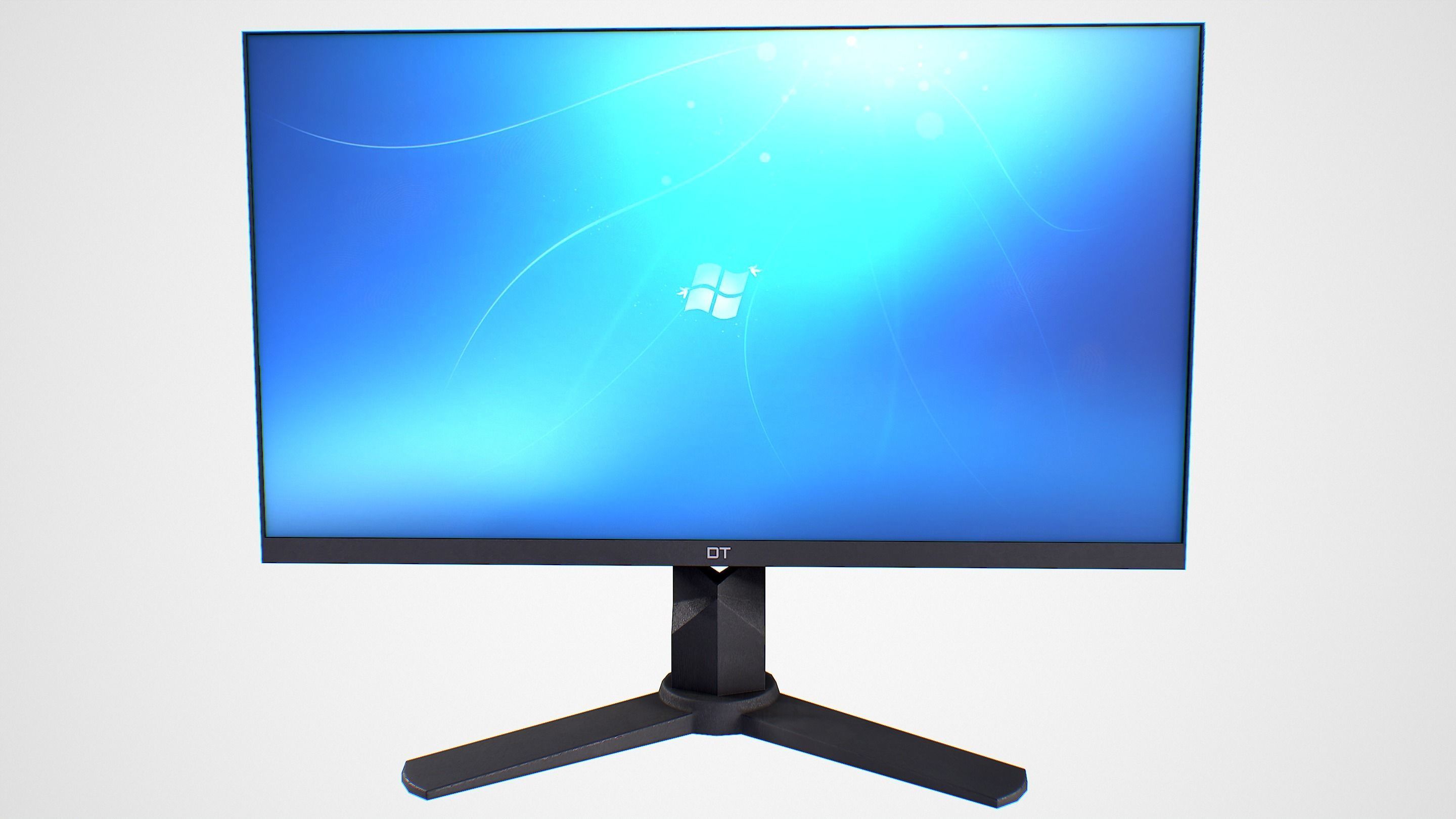 3D model Monitor hdmi stand VR / AR / low-poly | CGTrader