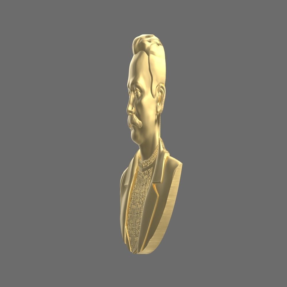 Relief of Ivan Franko 3D model 3D printable | CGTrader