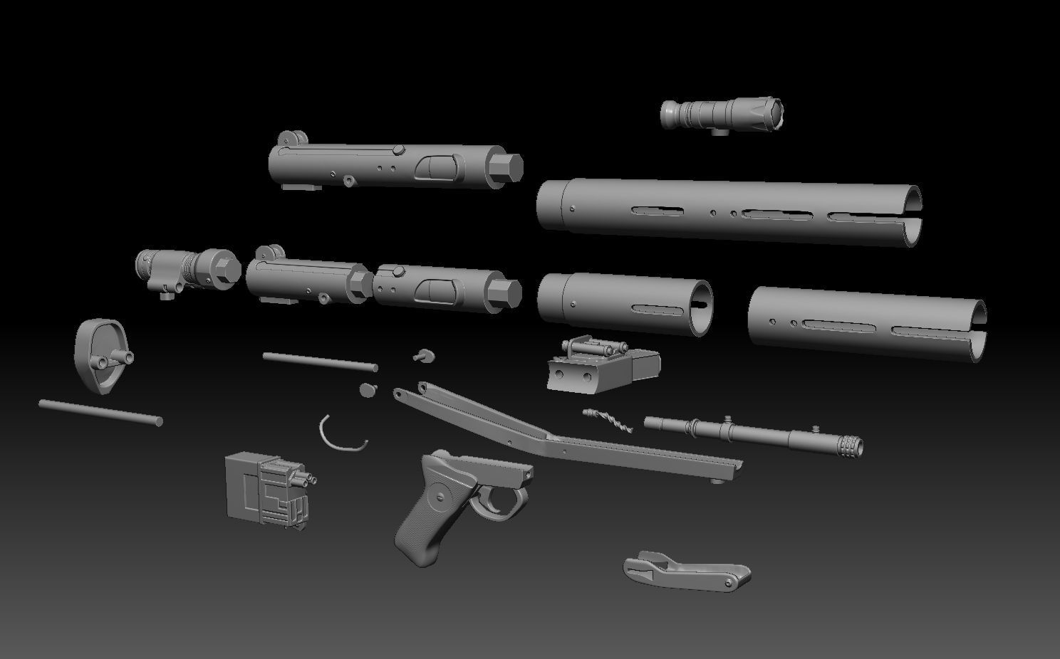 DEATH TROOPER BLASTECH E-11D RIFLE 3D model 3D printable | CGTrader