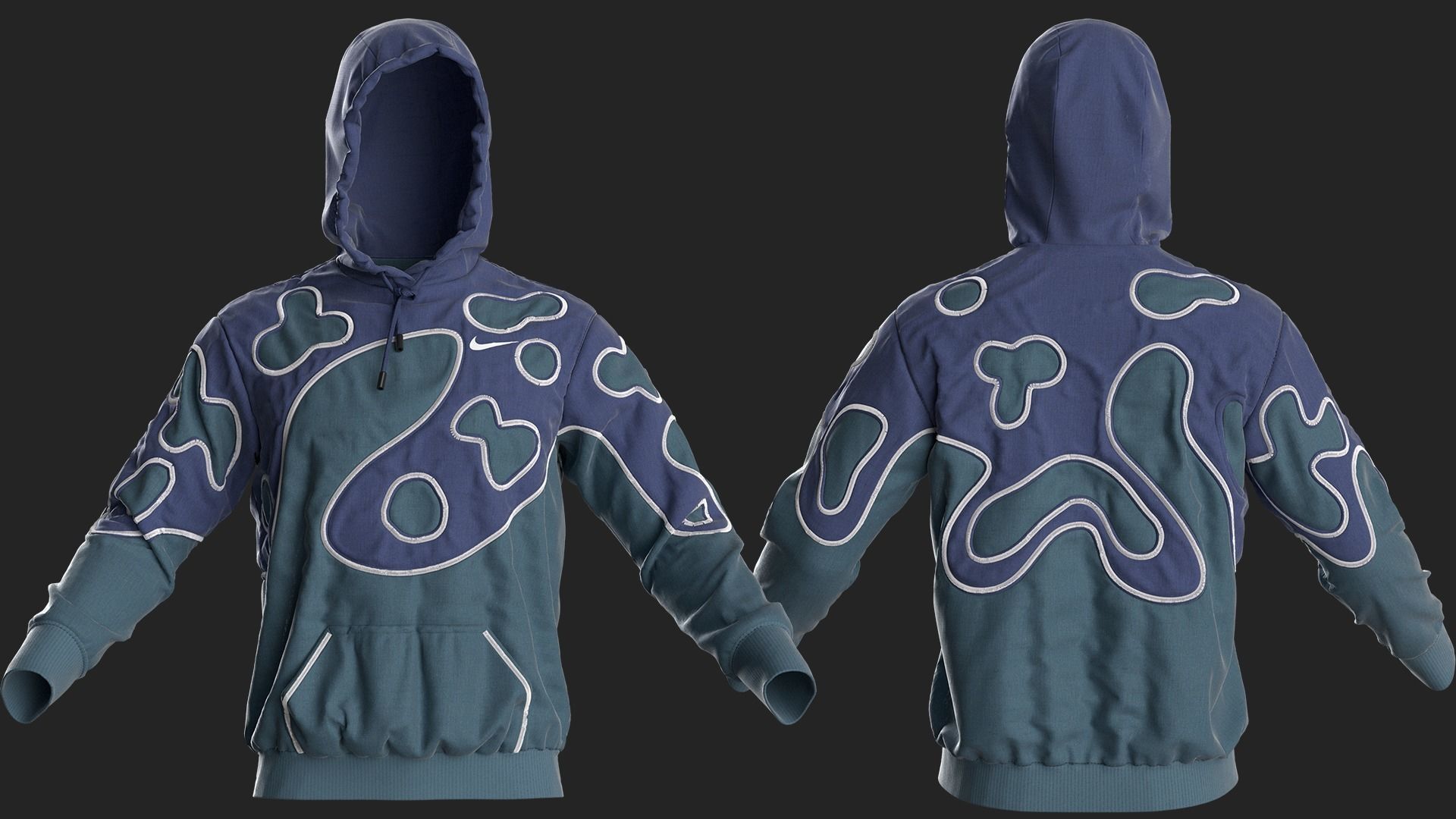 3 Hoodies Marvelous Designer project 3D model | CGTrader