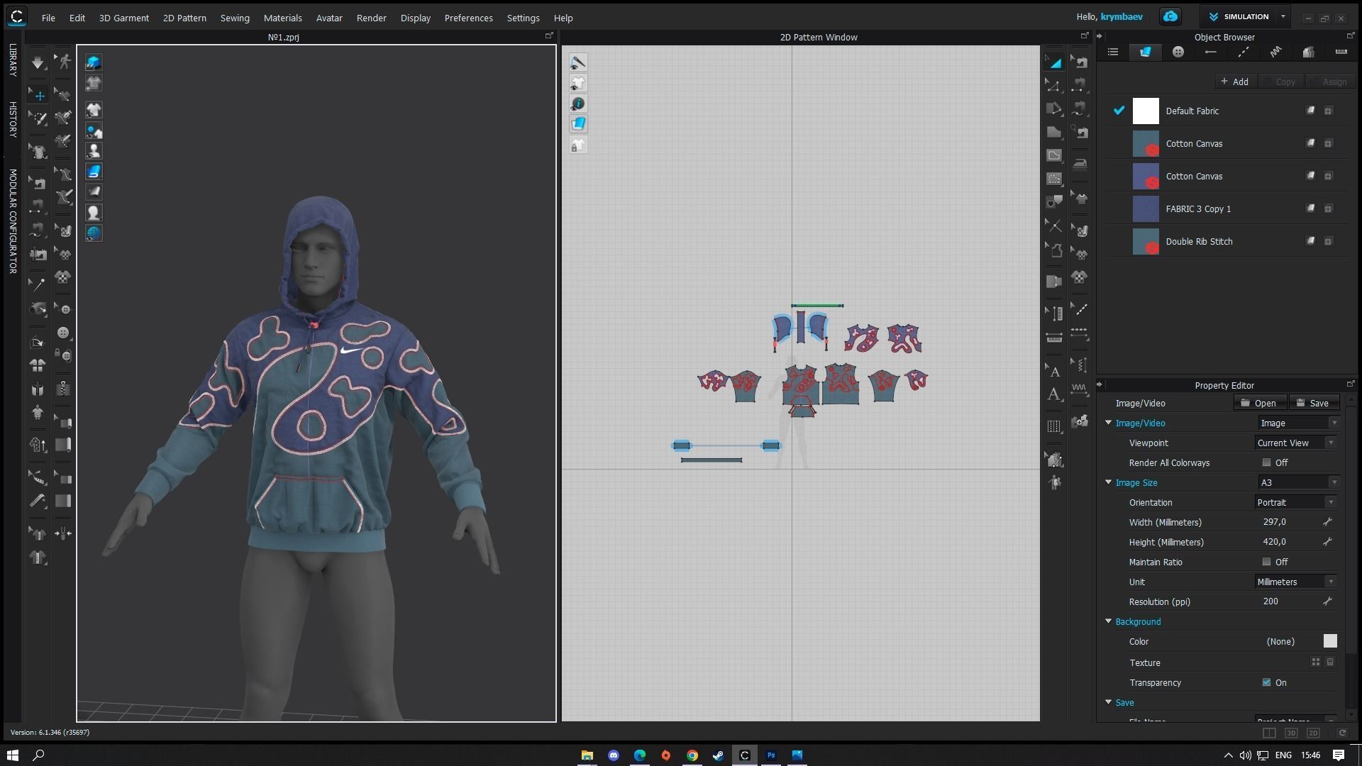 3 Hoodies Marvelous Designer project 3D model | CGTrader