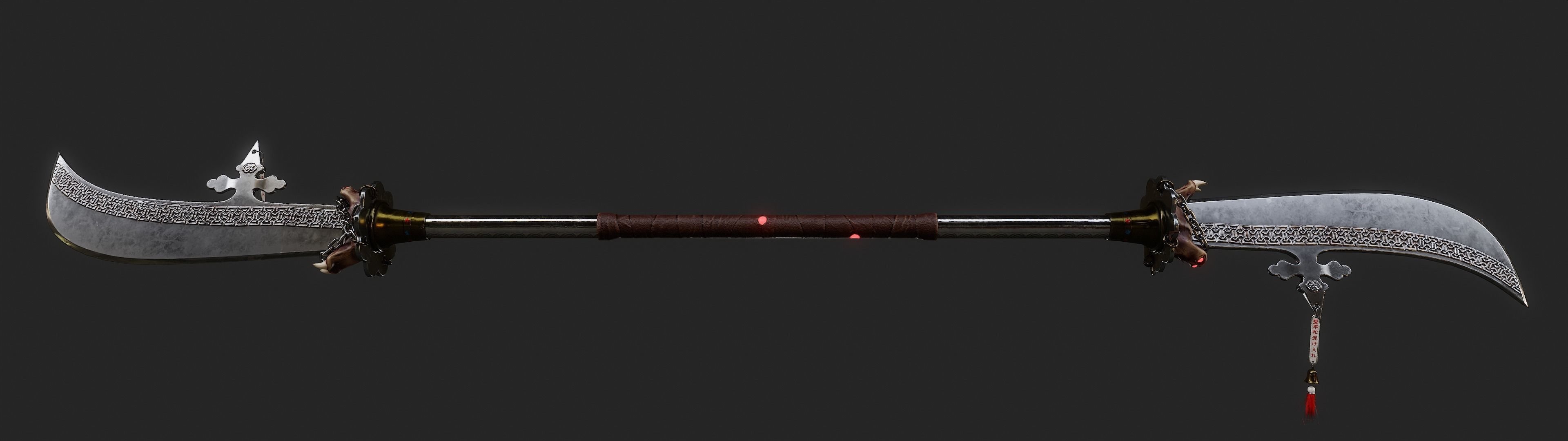 3D model Guandao Sword VR / AR / low-poly | CGTrader