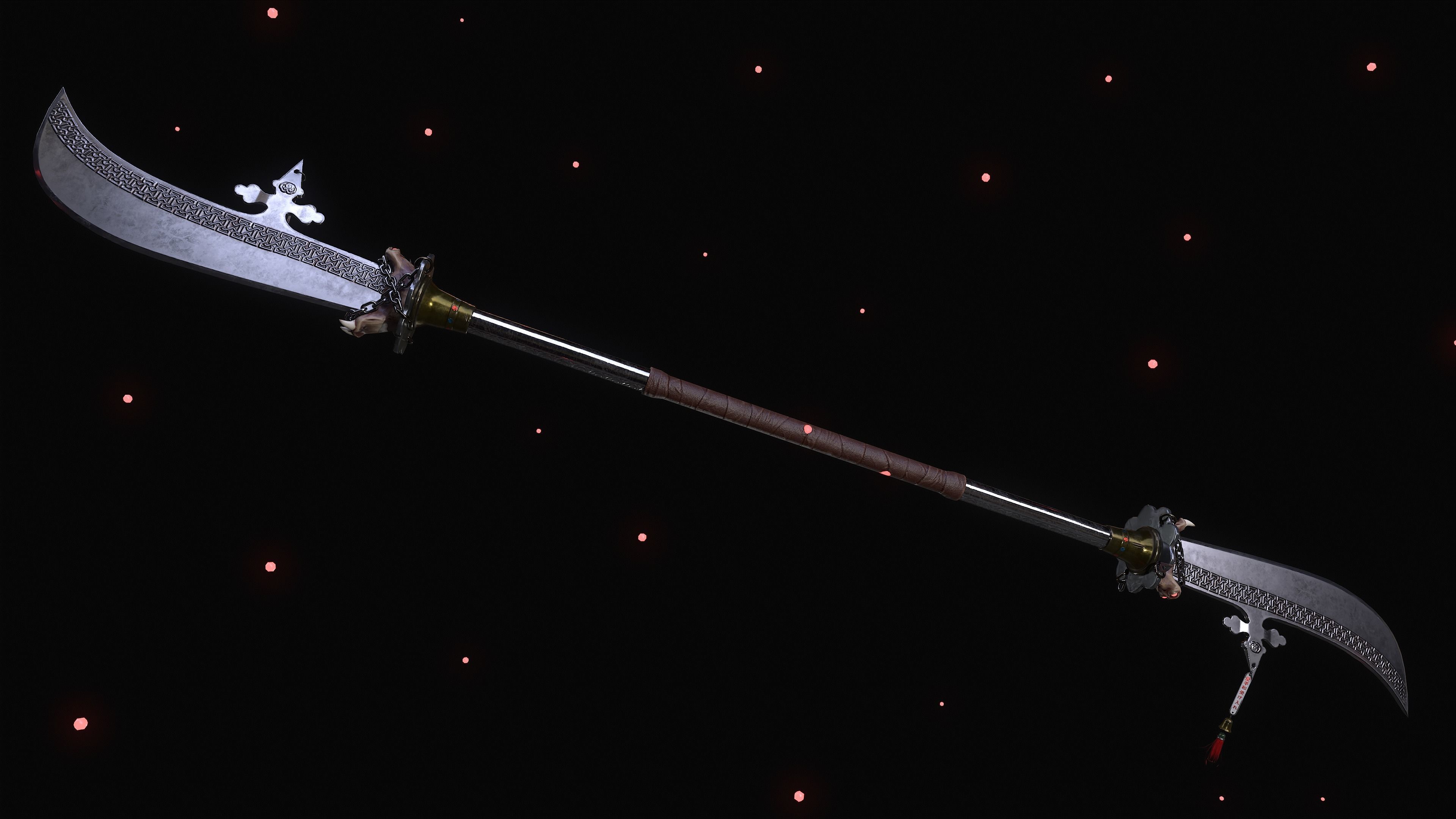 3D model Guandao Sword VR / AR / low-poly | CGTrader