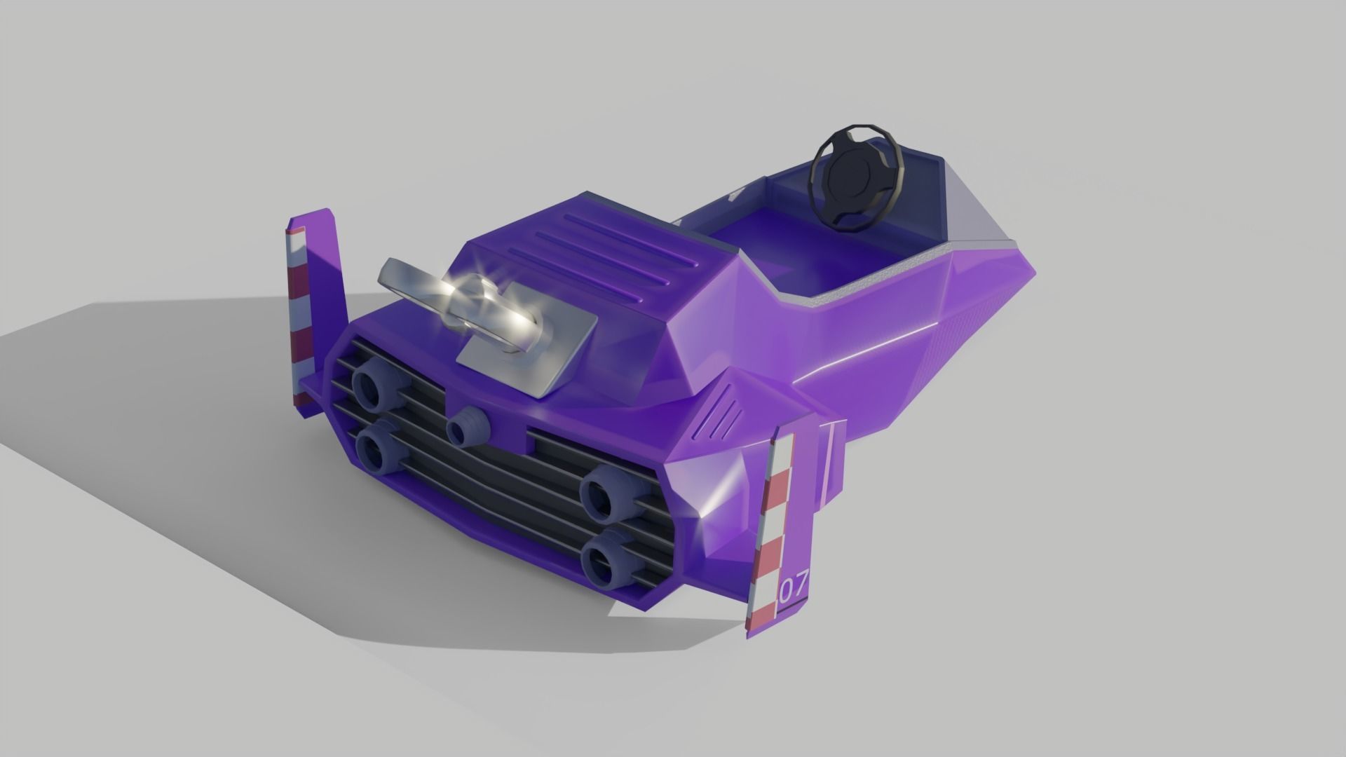 3D model Fzero - BlueFalcon ToyDesign VR / AR / low-poly | CGTrader