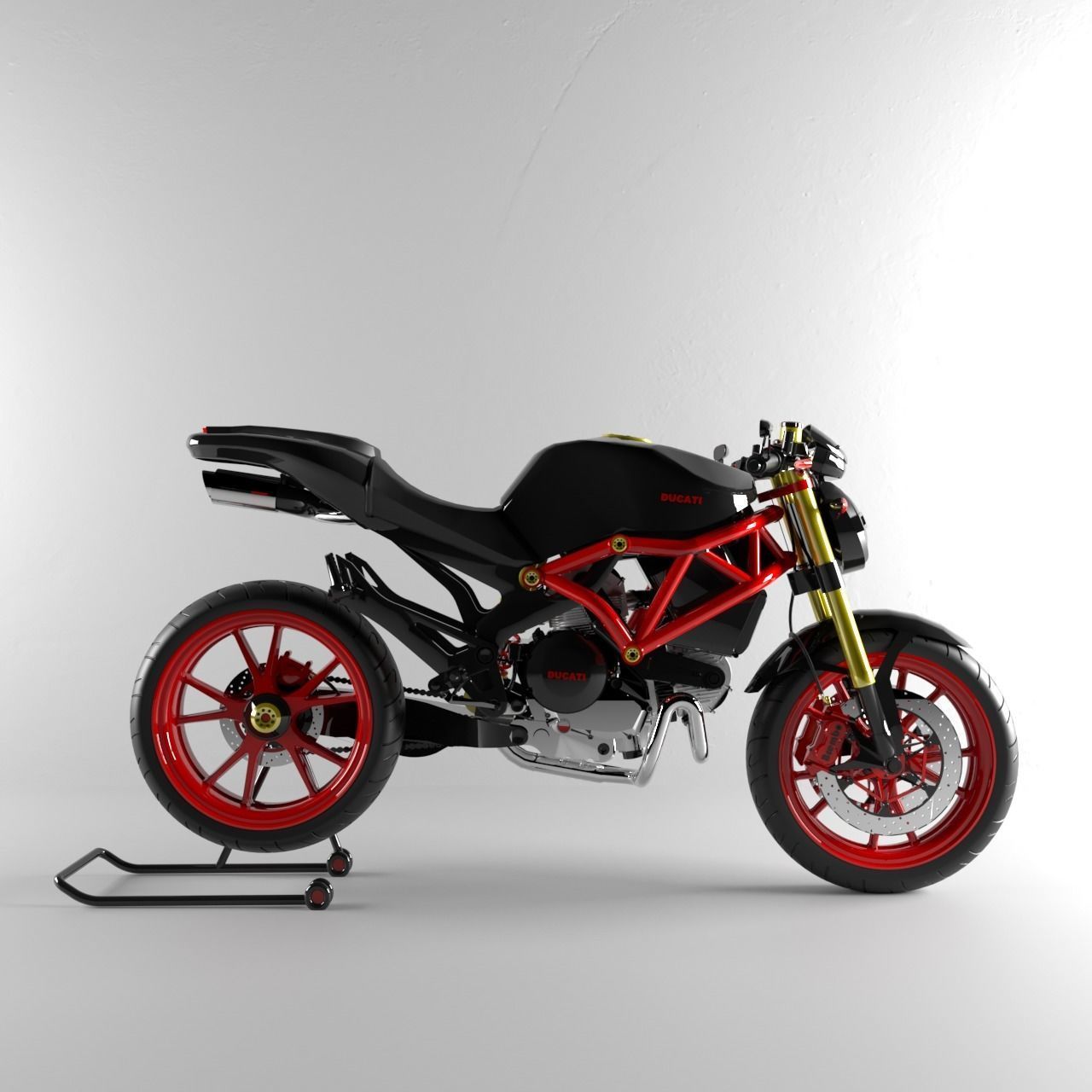 DUCATI MOTOCYCLE 3D model | CGTrader
