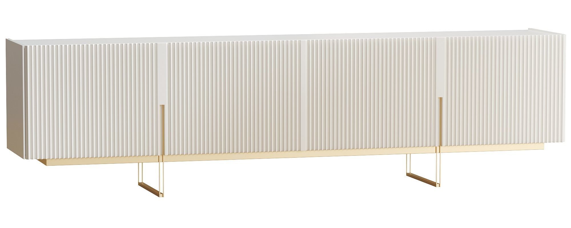 Minimalist 86 Off White TV Stand 3D model | CGTrader