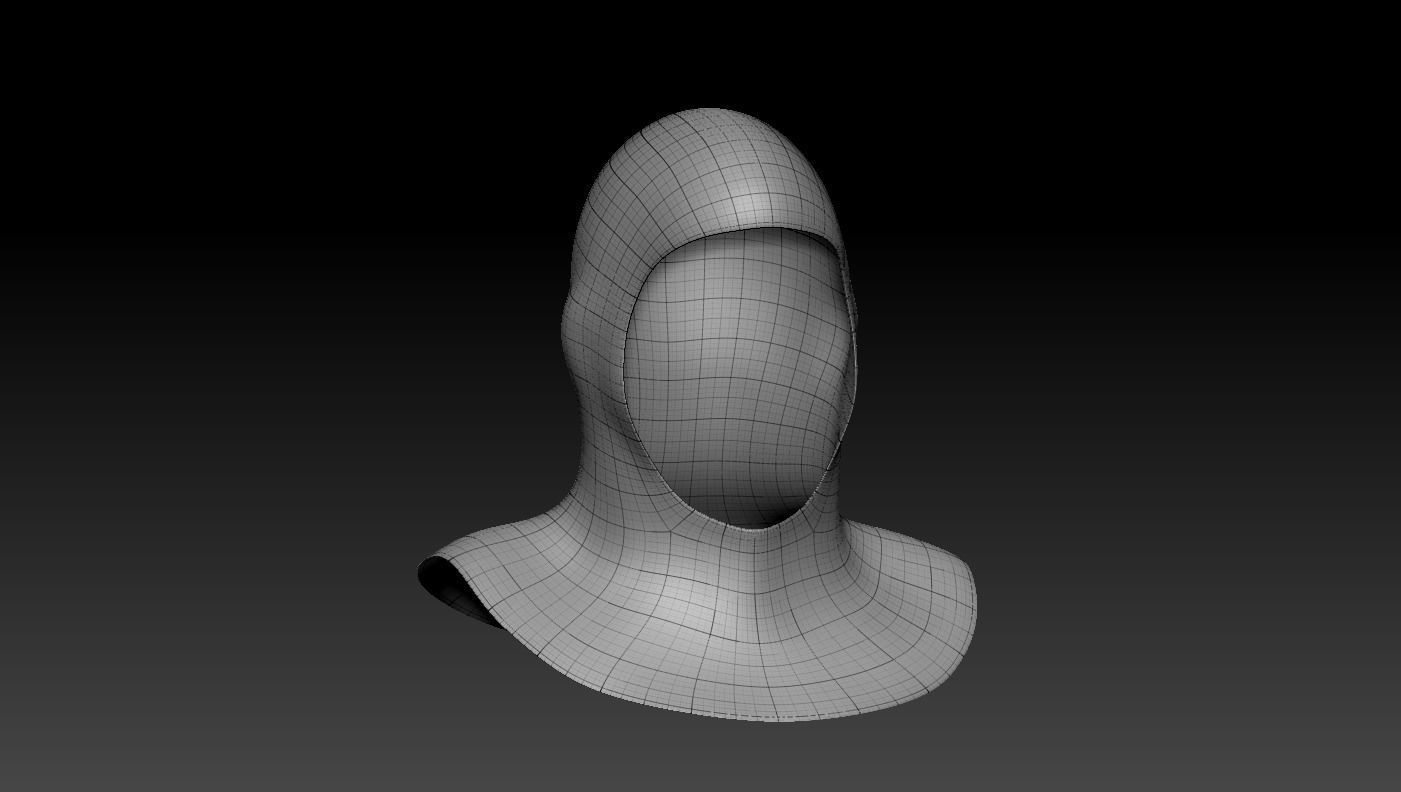 High-poly model Hood head 3D model | CGTrader