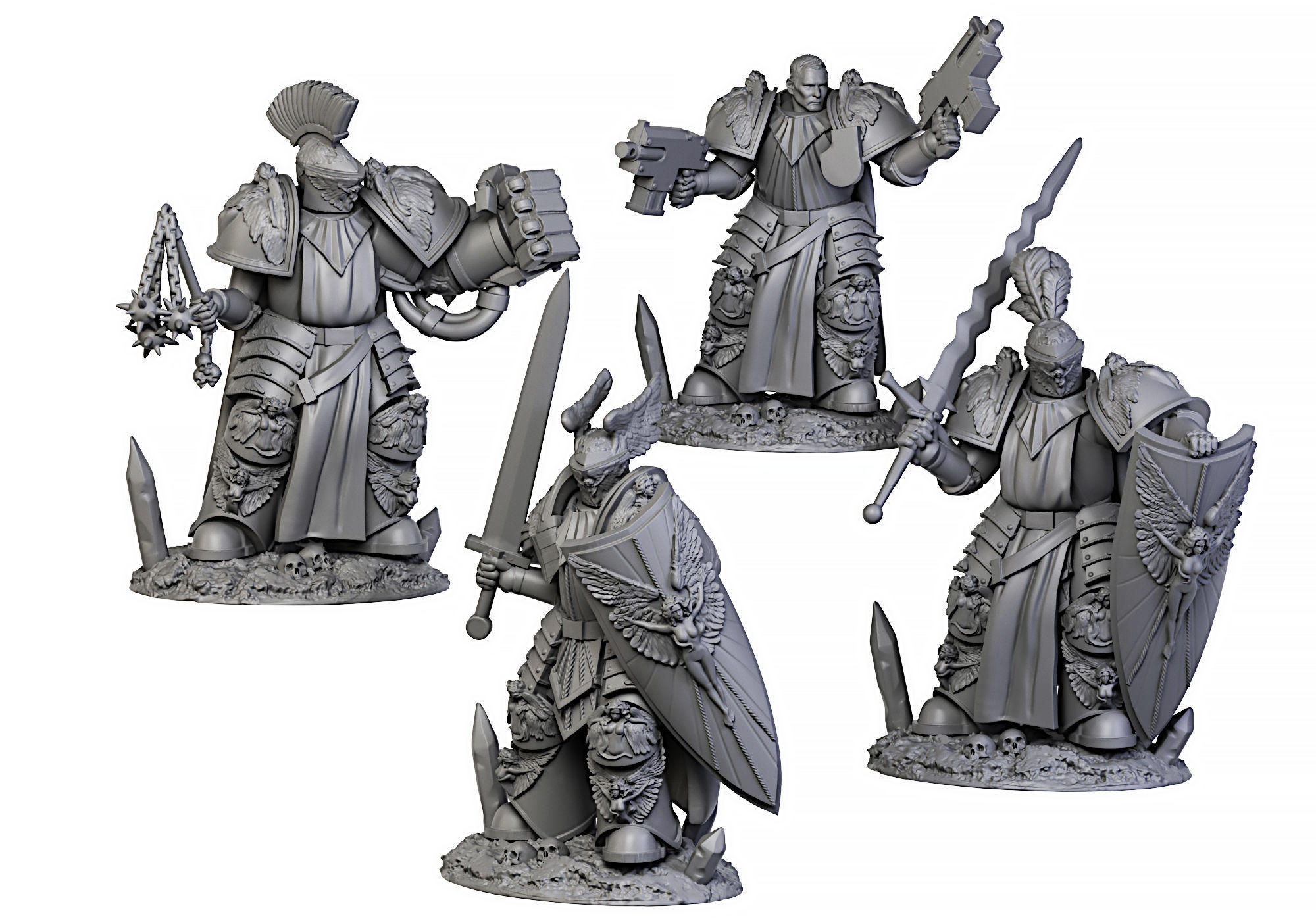 Holy Knight 3D model 3D printable | CGTrader