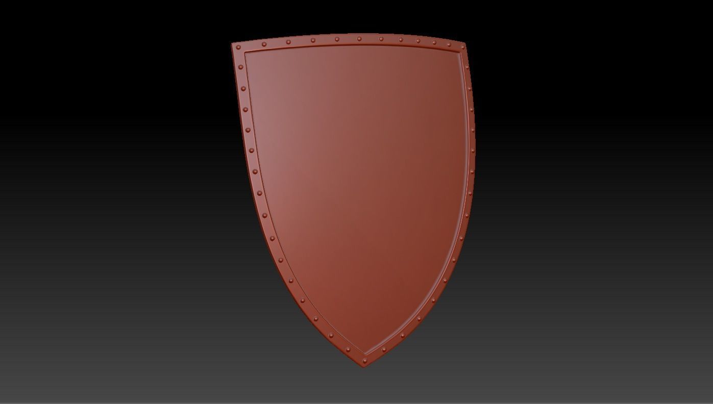High-poly model knight shield 3D model | CGTrader