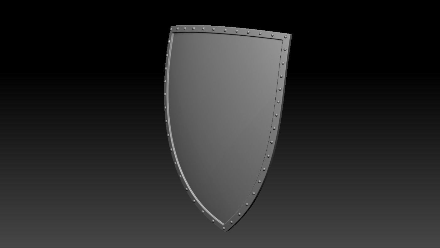 High-poly model knight shield 3D model | CGTrader