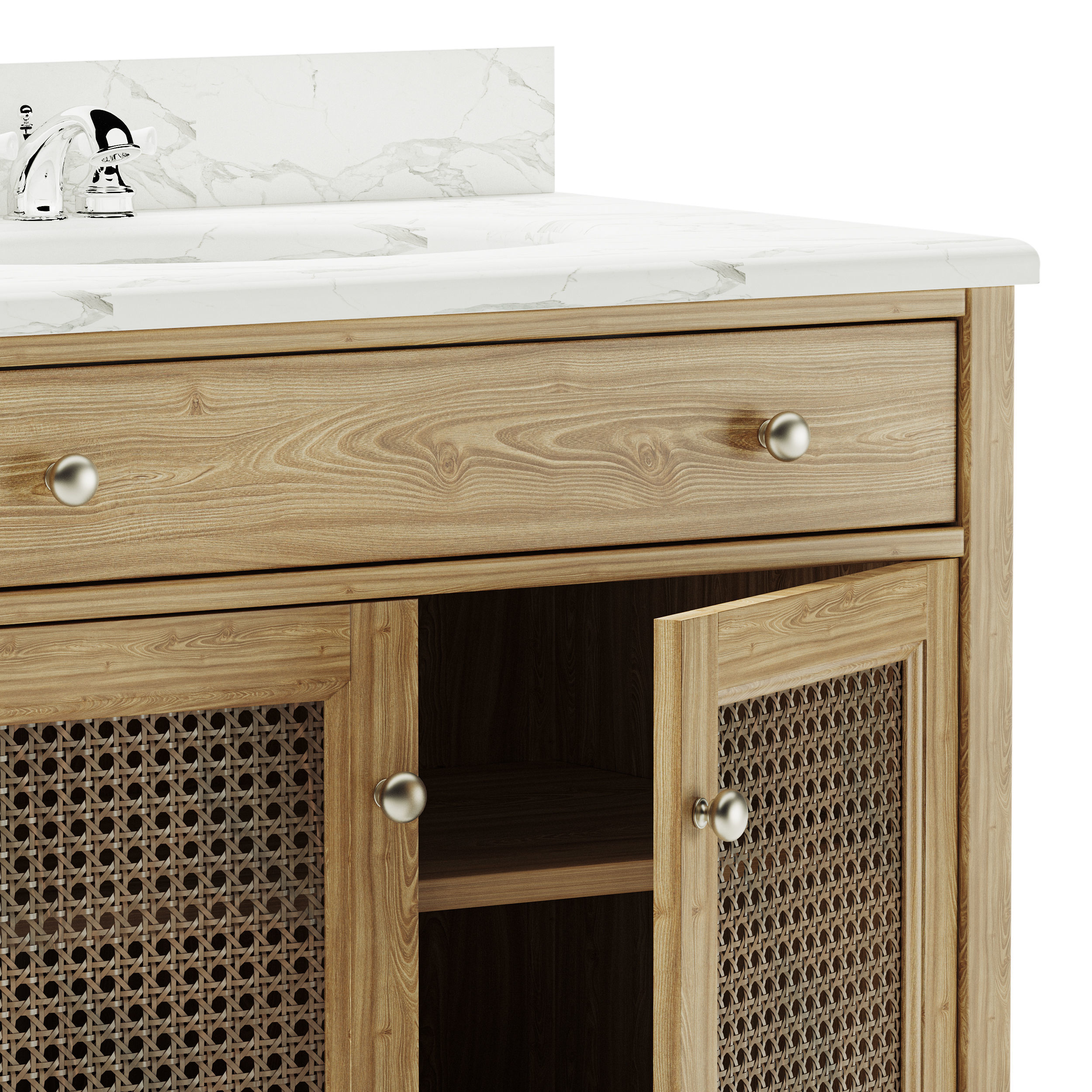 Pottery Barn Sausalito Single Sink Vanity 3D model | CGTrader