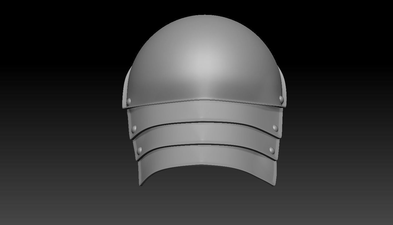 High-poly model knight pauldron 3D model | CGTrader
