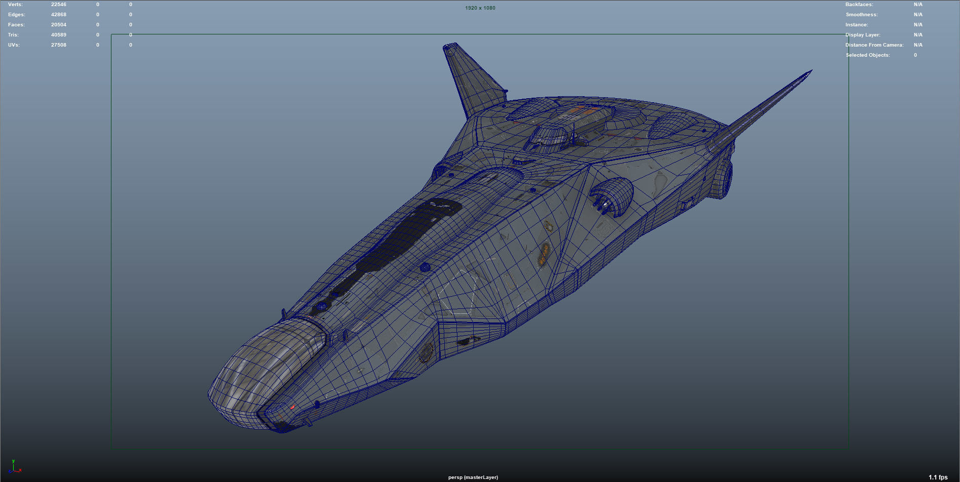 3D model Low-poly Sci-fi Corvette VR / AR / low-poly | CGTrader