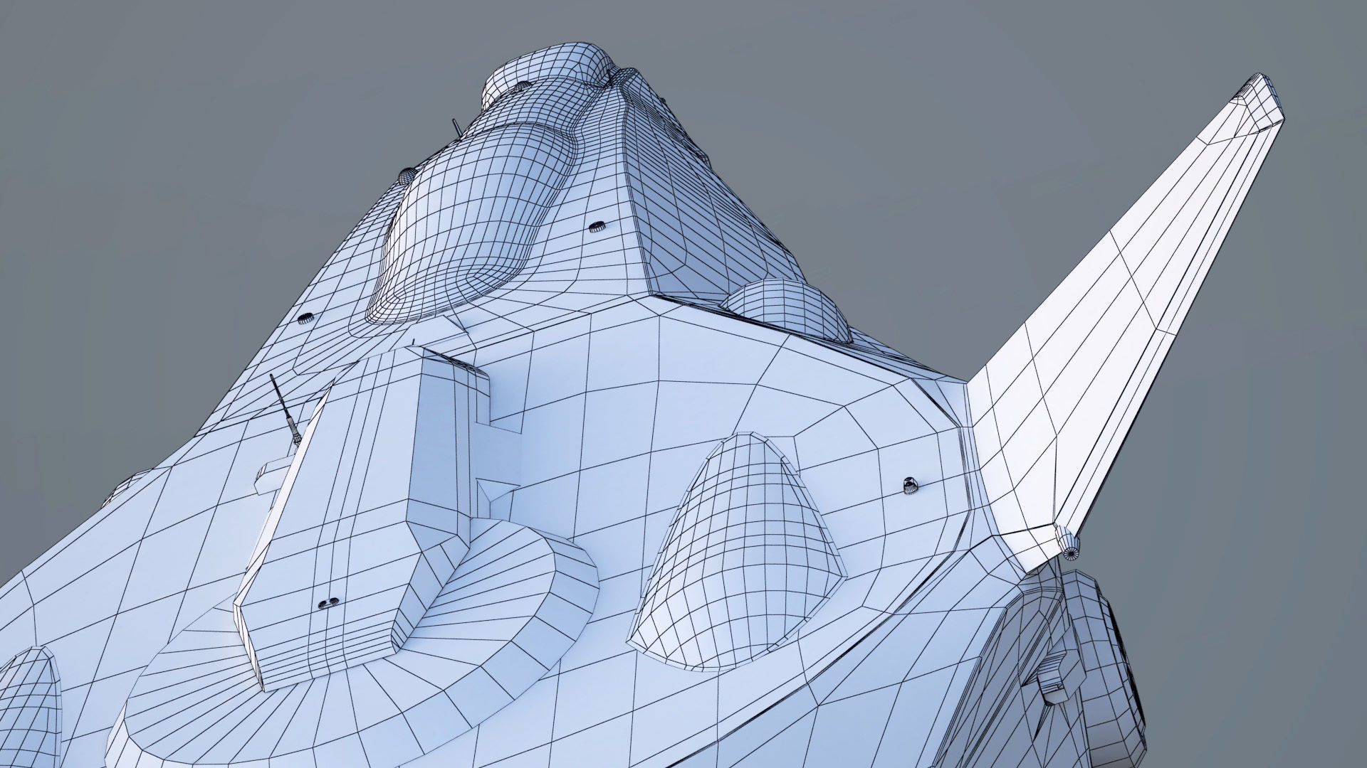 3D model Low-poly Sci-fi Corvette VR / AR / low-poly | CGTrader