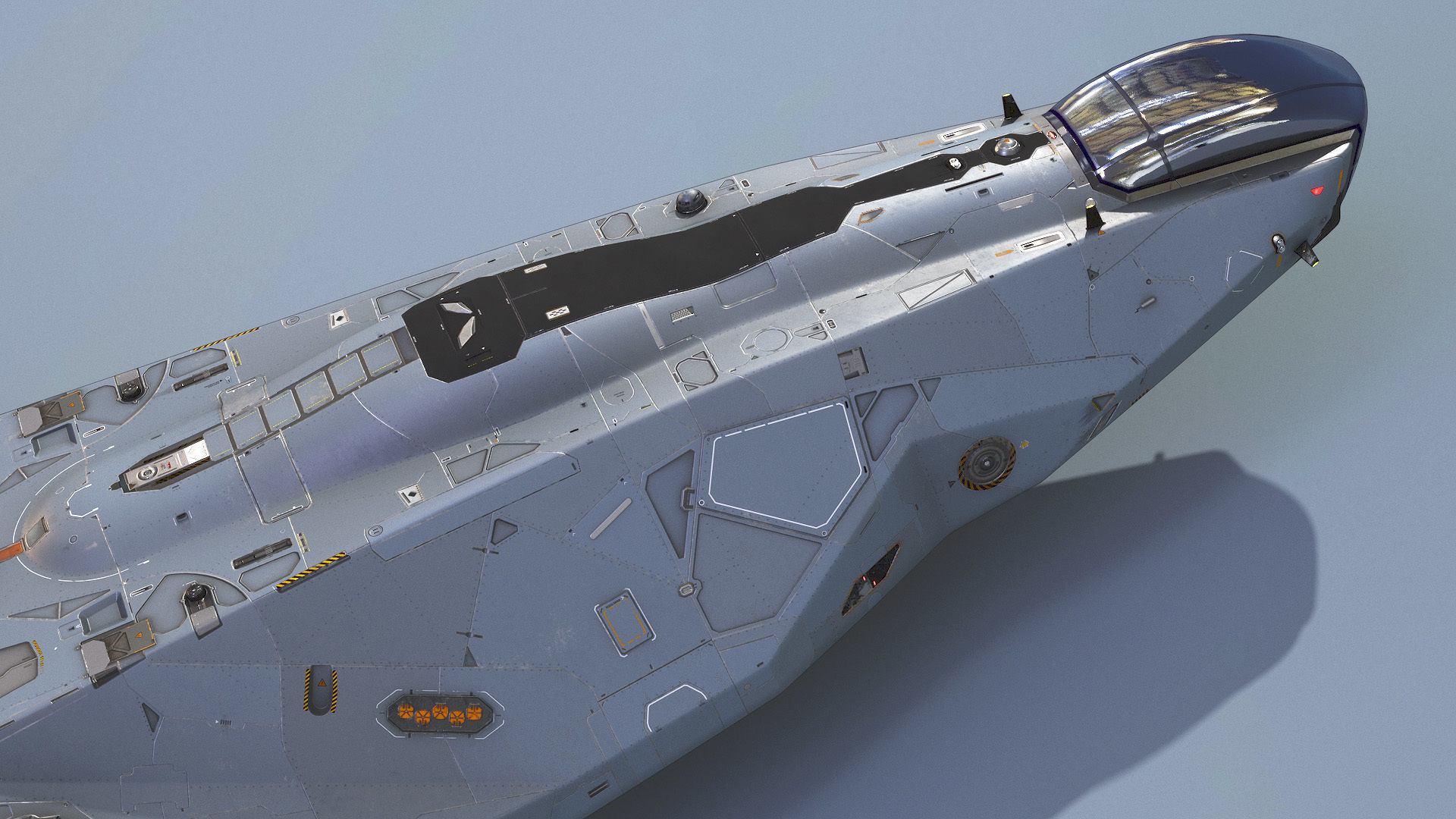 3D model Low-poly Sci-fi Corvette VR / AR / low-poly | CGTrader