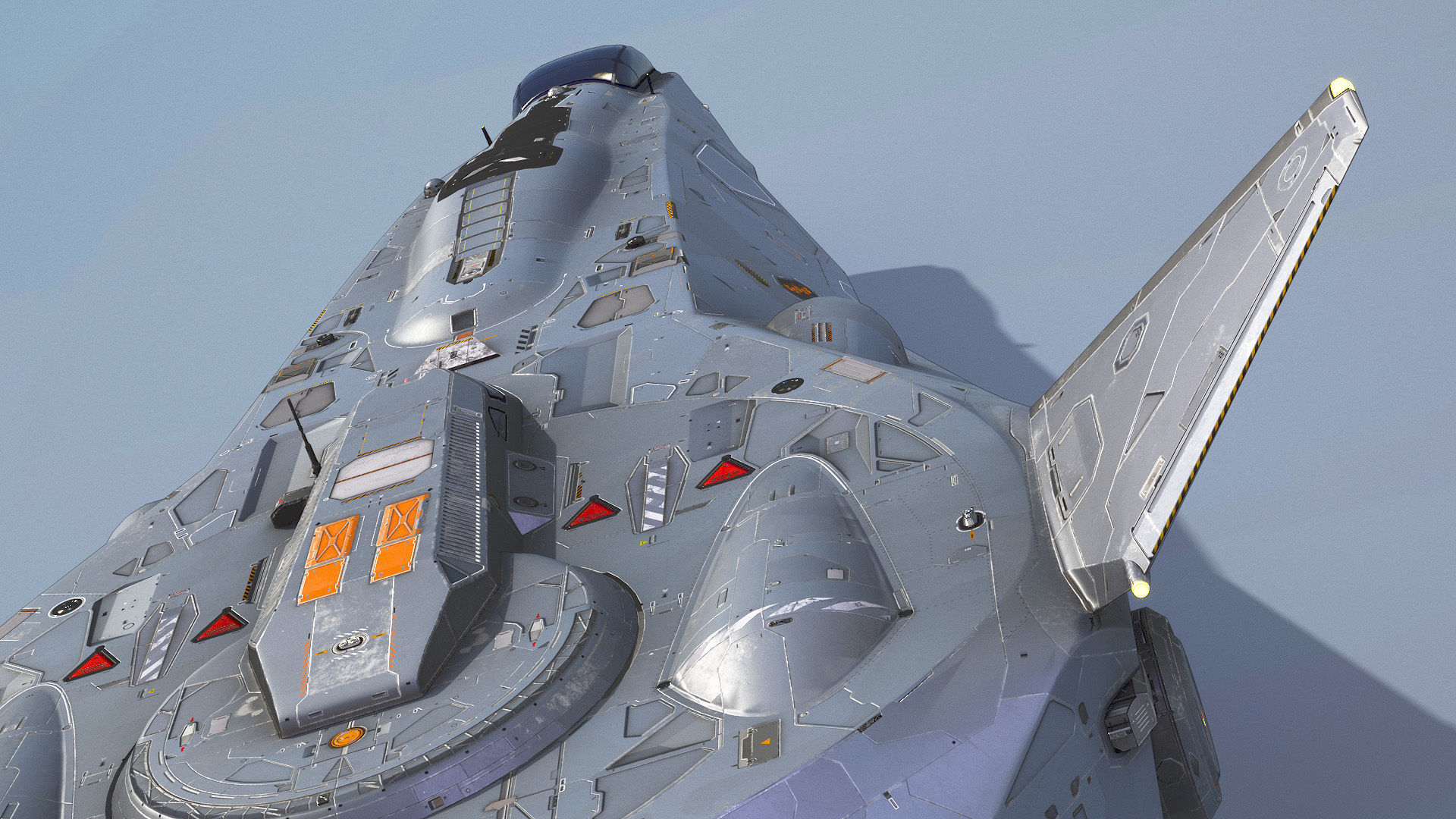 3D model Low-poly Sci-fi Corvette VR / AR / low-poly | CGTrader