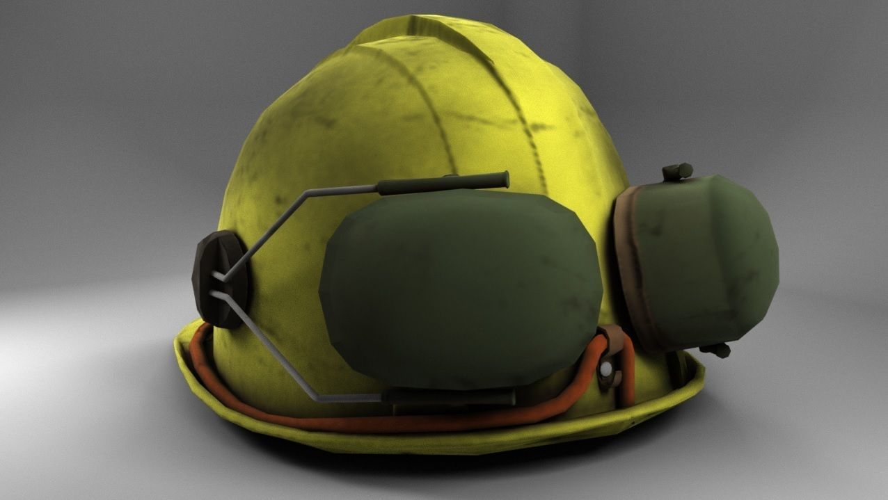 3D model Lowpoly Mining Helmet VR / AR / low-poly | CGTrader
