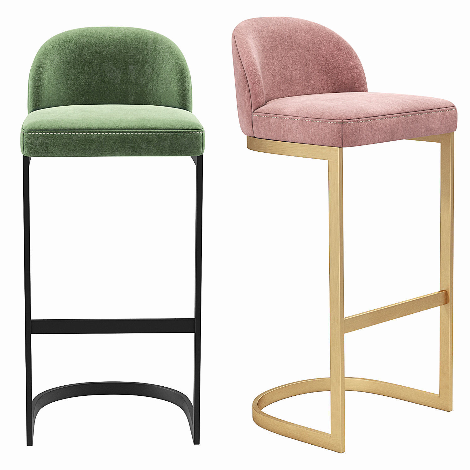 Restoration Hardware 1960S Rome Bar Stool 3D model | CGTrader